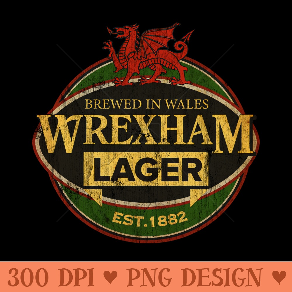WREXHAM LAGER VINTAGE TEXTURE - PNG Download Bundle | Inspire Uplift