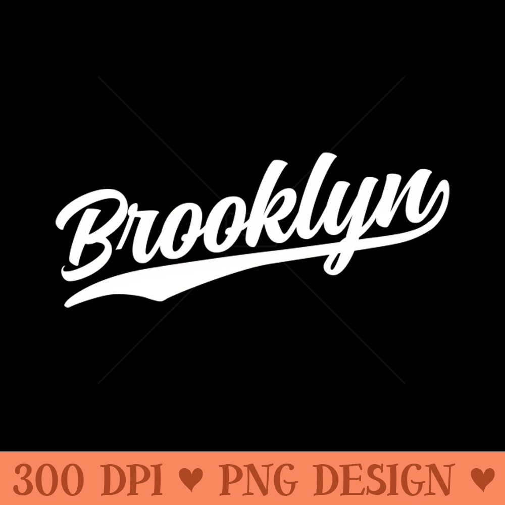 Brooklyn Cursive (White) - Instant PNG Download - Inspire Uplift