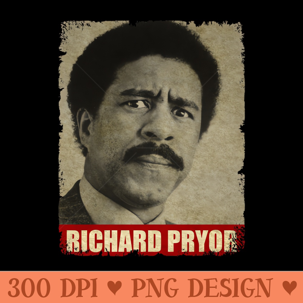 Richard Pryor - NEW RETRO STYLE - PNG Download Website | Inspire Uplift