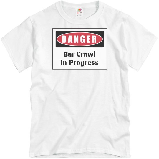 Danger Bar Crawl Tee - Unisex Basic Promo T-Shirt | Inspire Uplift