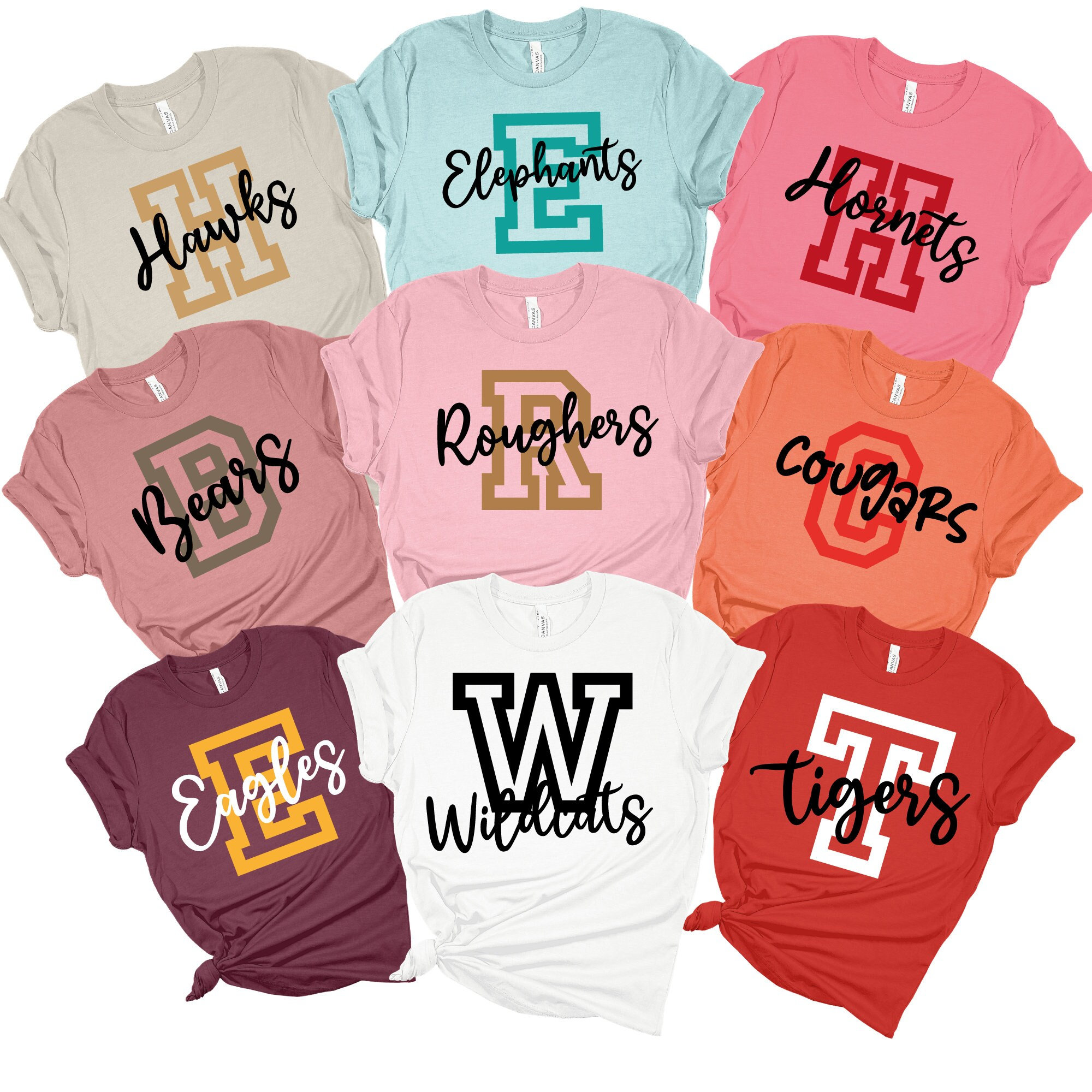 Custom School Mascot Shirts, Personalized School Spirit Masc | Inspire ...