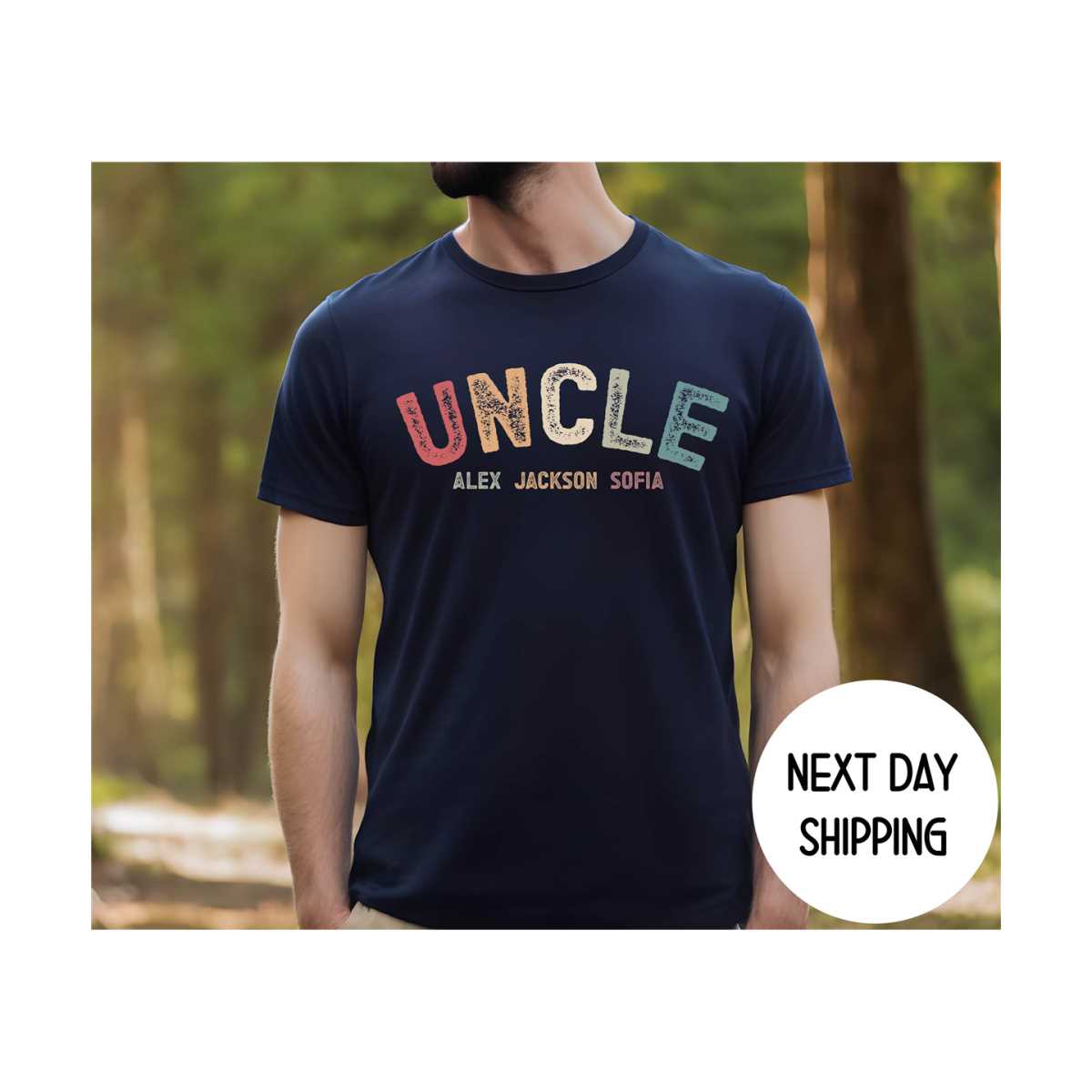 Uncle Shirt, New Uncle Gift, Custom Name Uncle Shirt , Fathe - Inspire ...