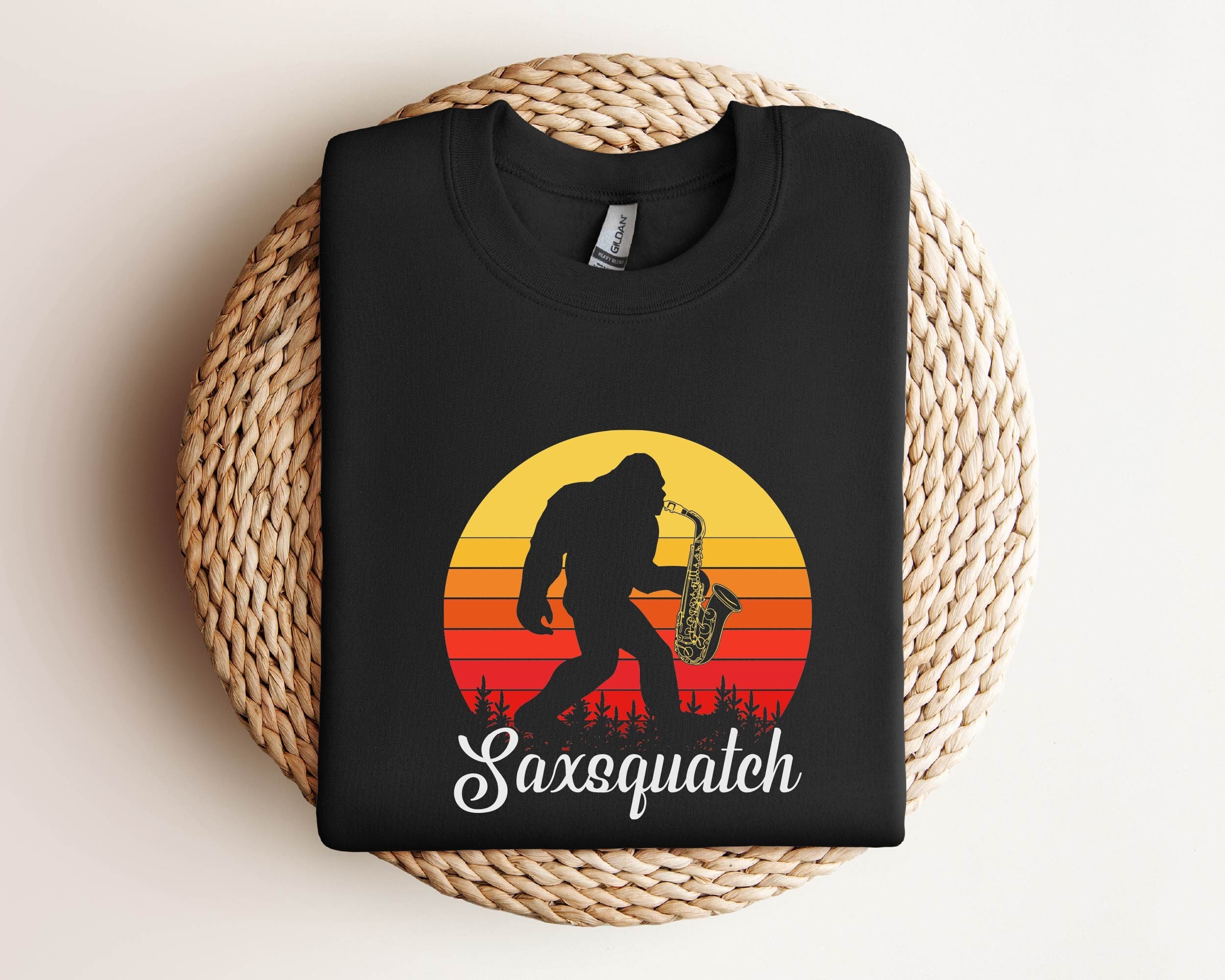 Bigfoot Tshirt, Saxsquatch Funny Bigfoot Saxophone Shirt, Fu | Inspire ...
