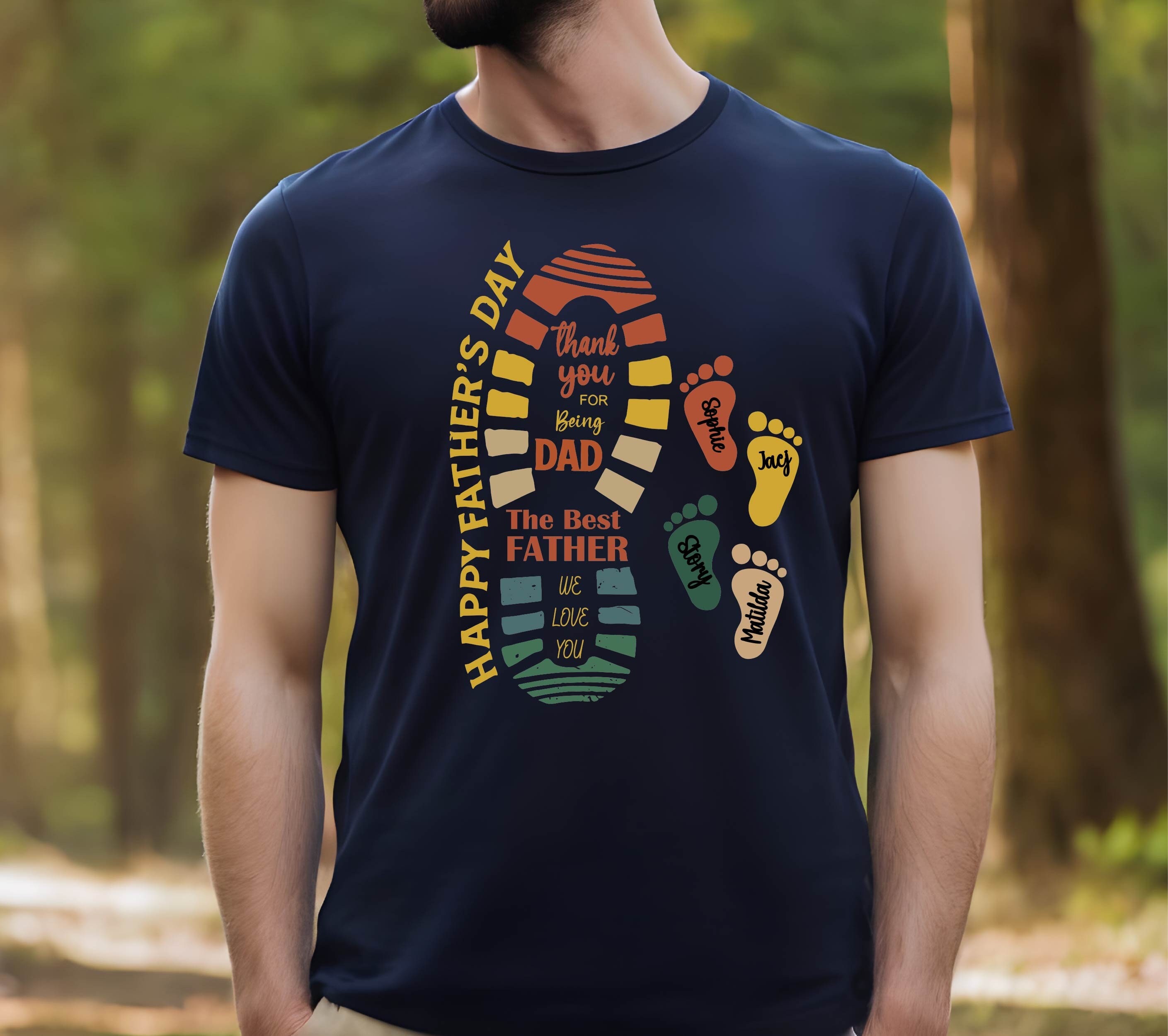 Custom Dad Shirt, Dad Shirt With Kids Names, Christmas Gift, | Inspire ...