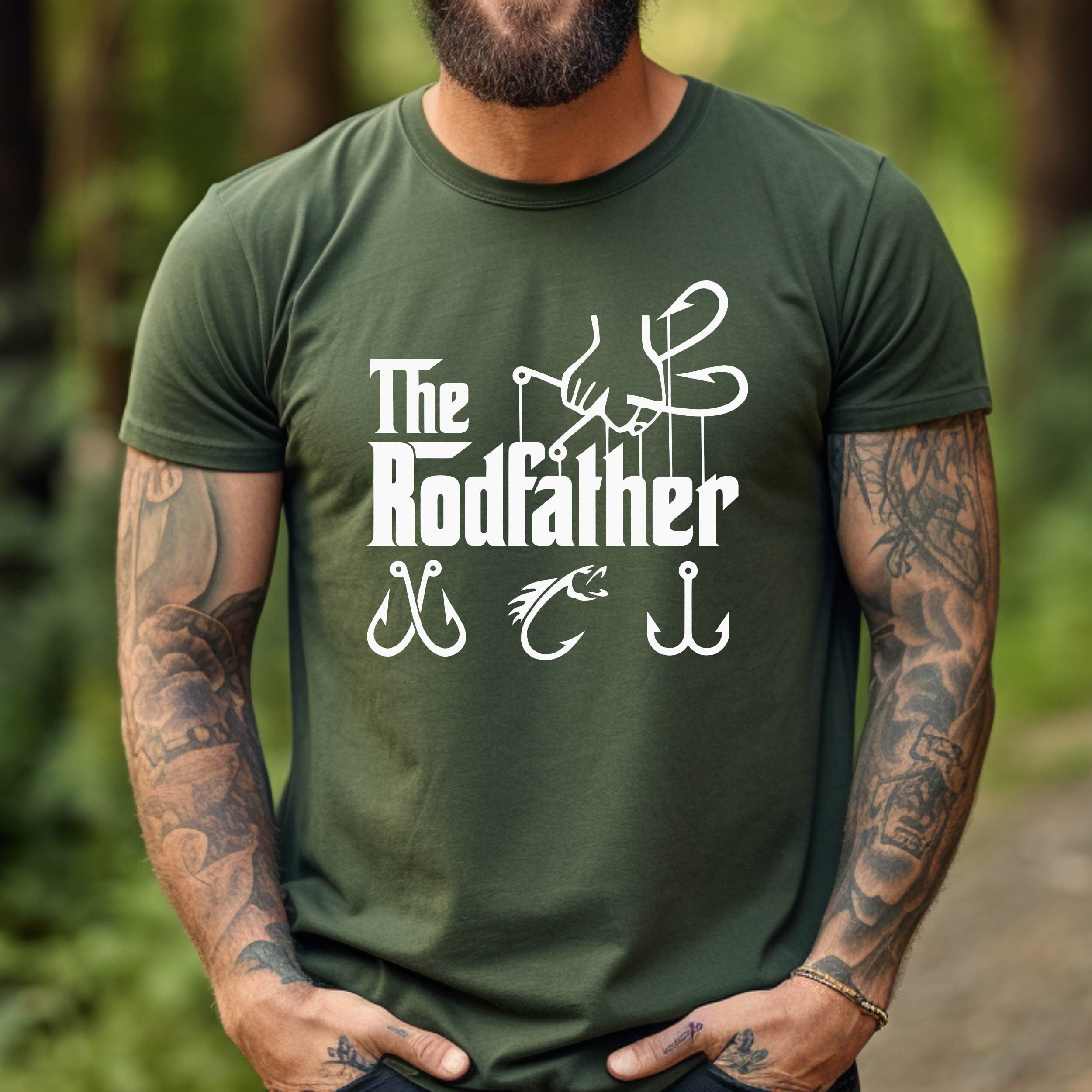 Fathers Day Gift for Fisherman Dad , The Rodfather Shirt ,Fi | Inspire ...