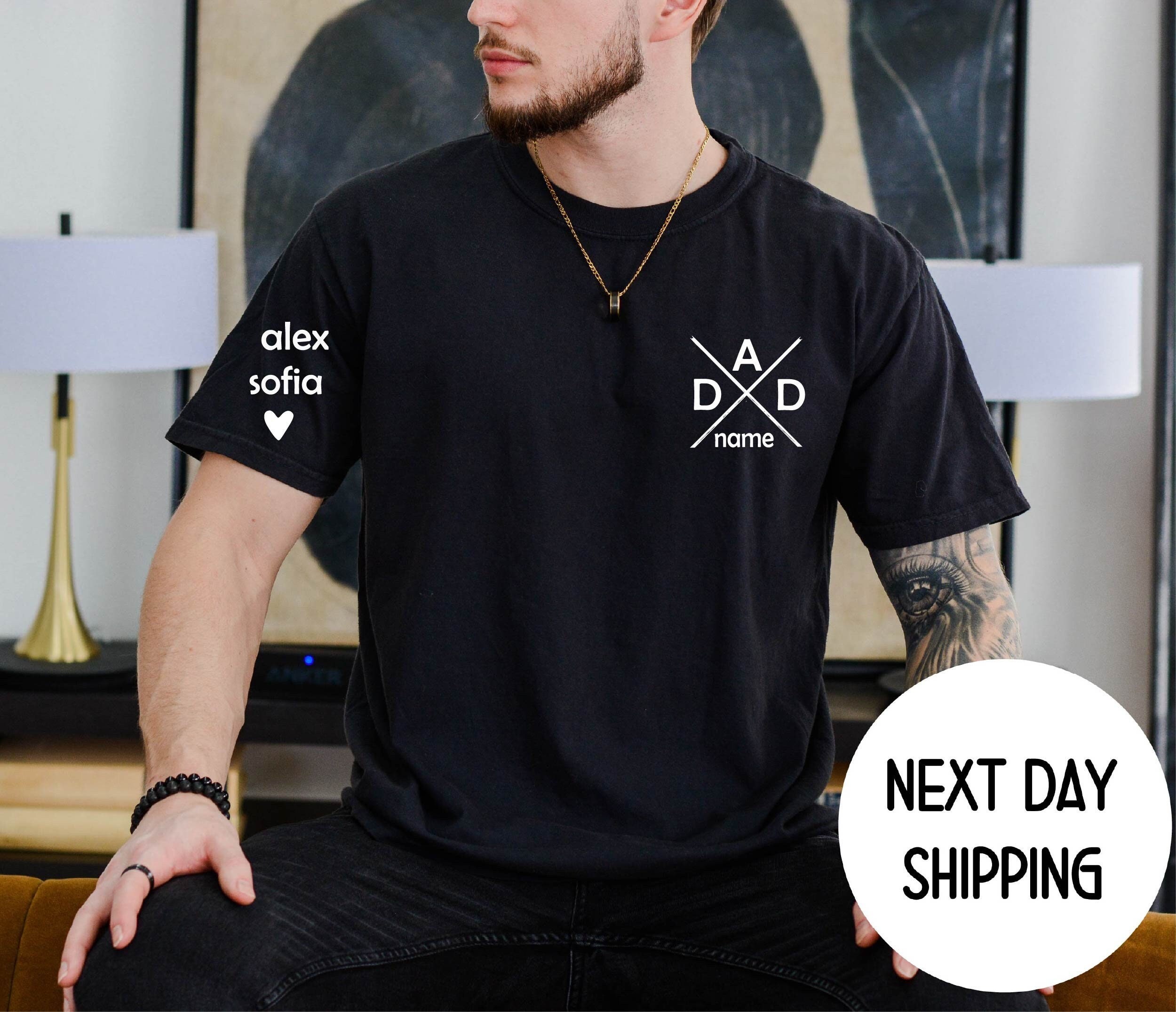 Personalized Dad T-shirt, Custom Dad name With Children Name | Inspire ...