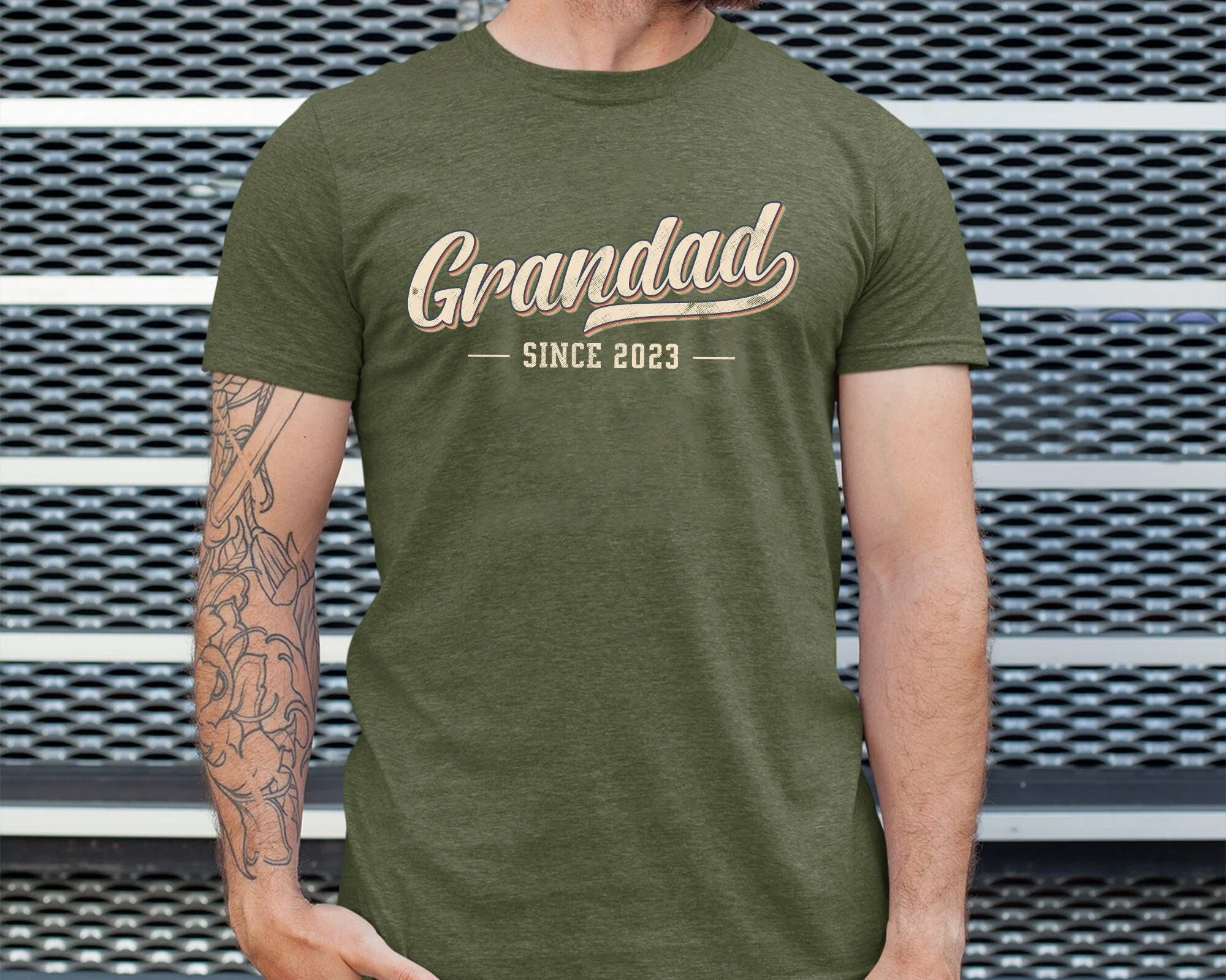 Personalized New Grandpa Shirt, Custom Grandpa Shirt with Ki | Inspire ...