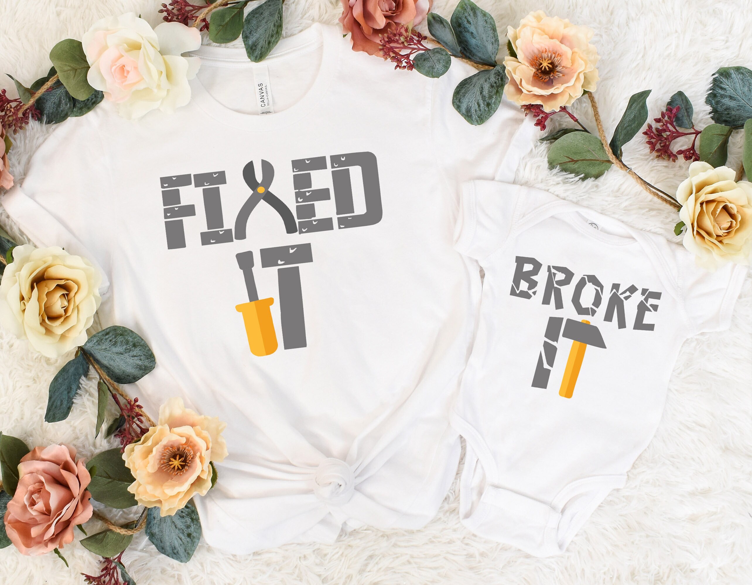 Fixed It and Broke It Shirts, Daddy and Son Shirts, Matching | Inspire ...