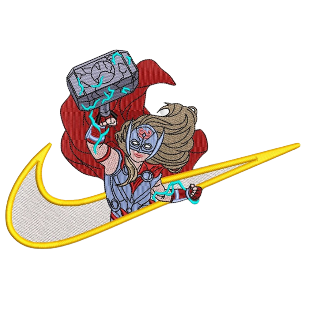 Thor Jane Foster Embroidery Design File, Marvel Embroidery D | Inspire ...