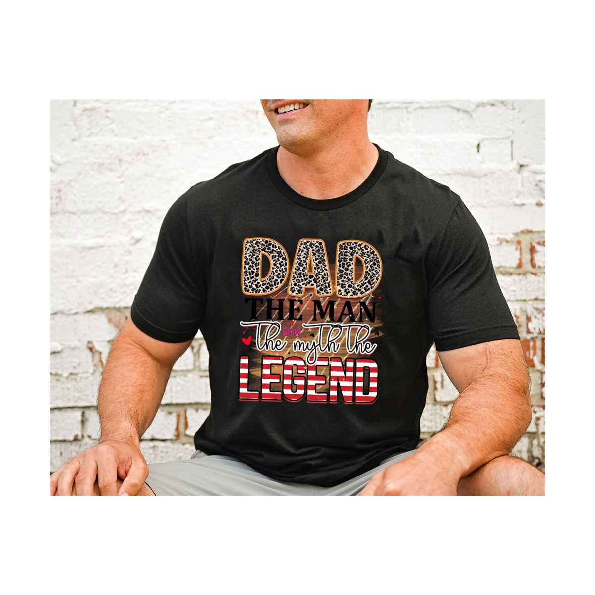 The Man The Myth The Legend Shirt, Leopard Print Dad Shirt, | Inspire ...