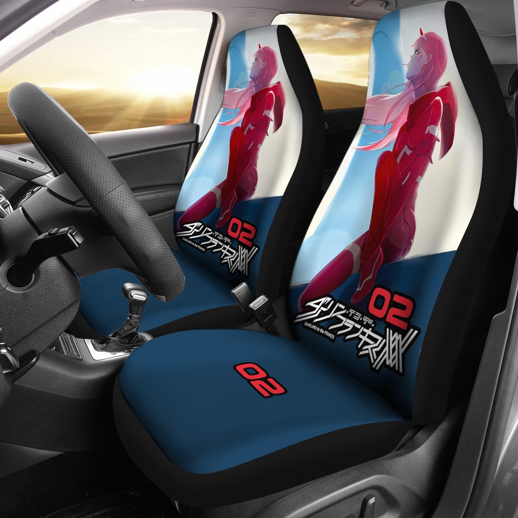 Zero Two Anime Girl Car Seat Covers For Car | Inspire Uplift