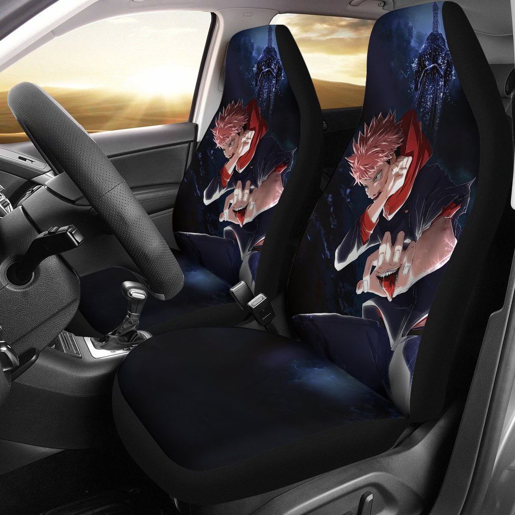 Yuji Itadori Car Seat Covers Fan Art Jujutsu Kaisen Anime Se - Inspire ...
