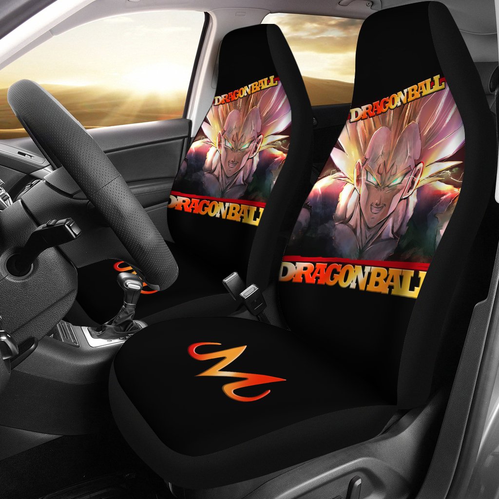 Vegeta Supper Saiyan Angry Dragon Ball Z Red Car Seat Covers | Inspire ...