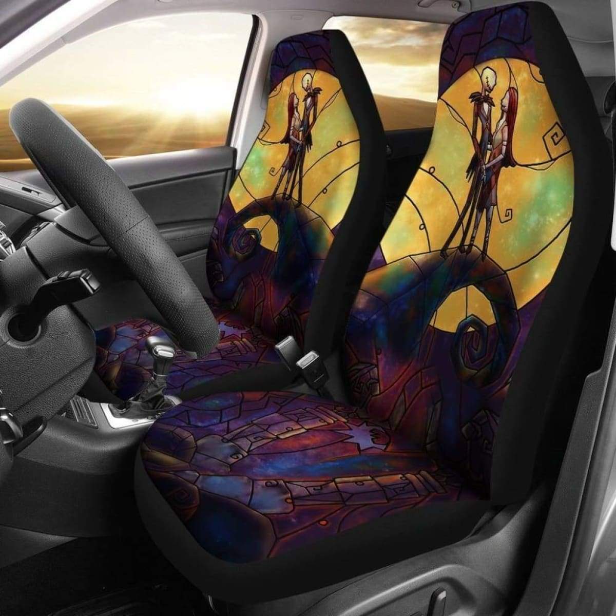 Stained Glass Tnbc Cartoon Disney Car Seat Covers - Inspire Uplift