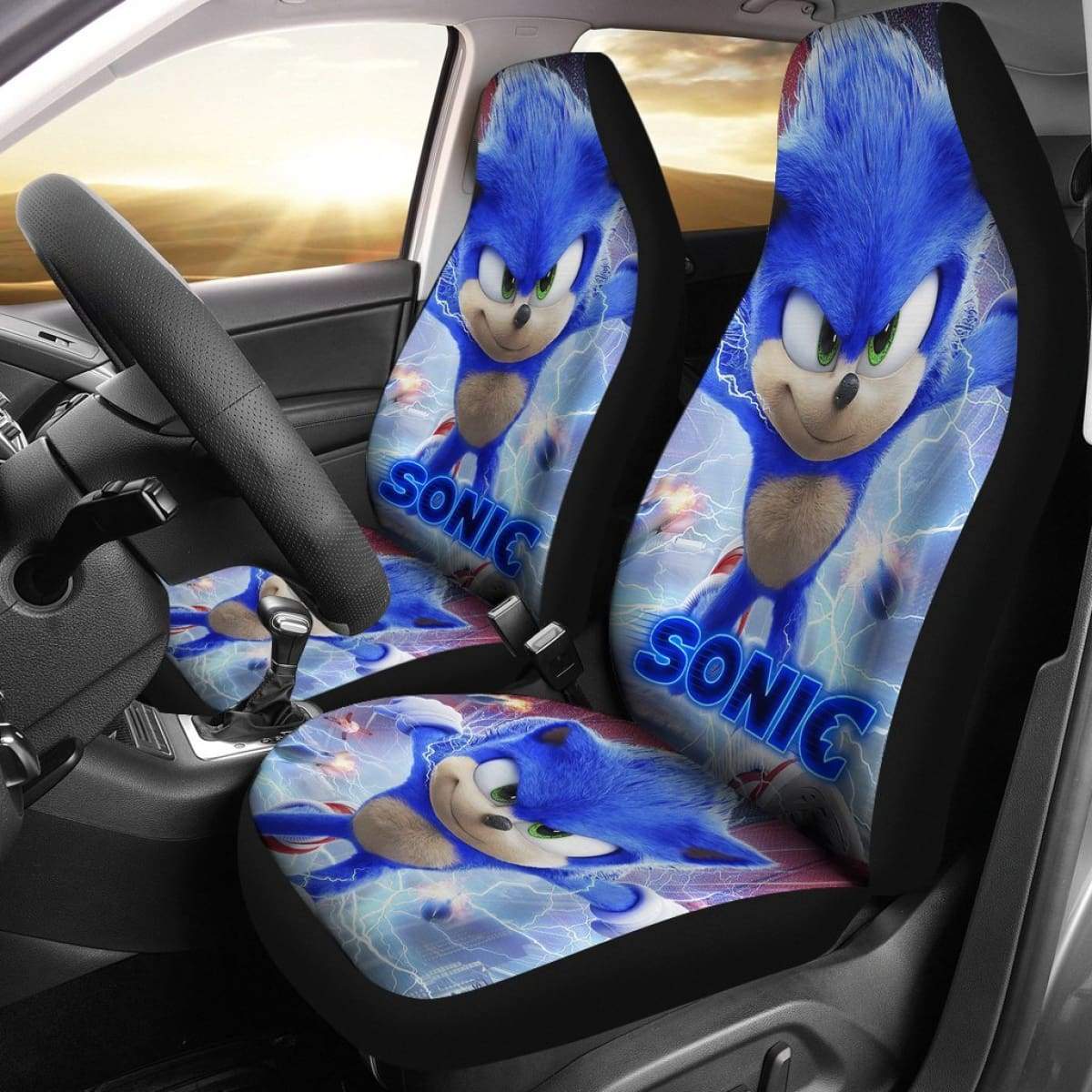 Sonic Car Seat Covers Movie Sonic The Hedgehog - Inspire Uplift