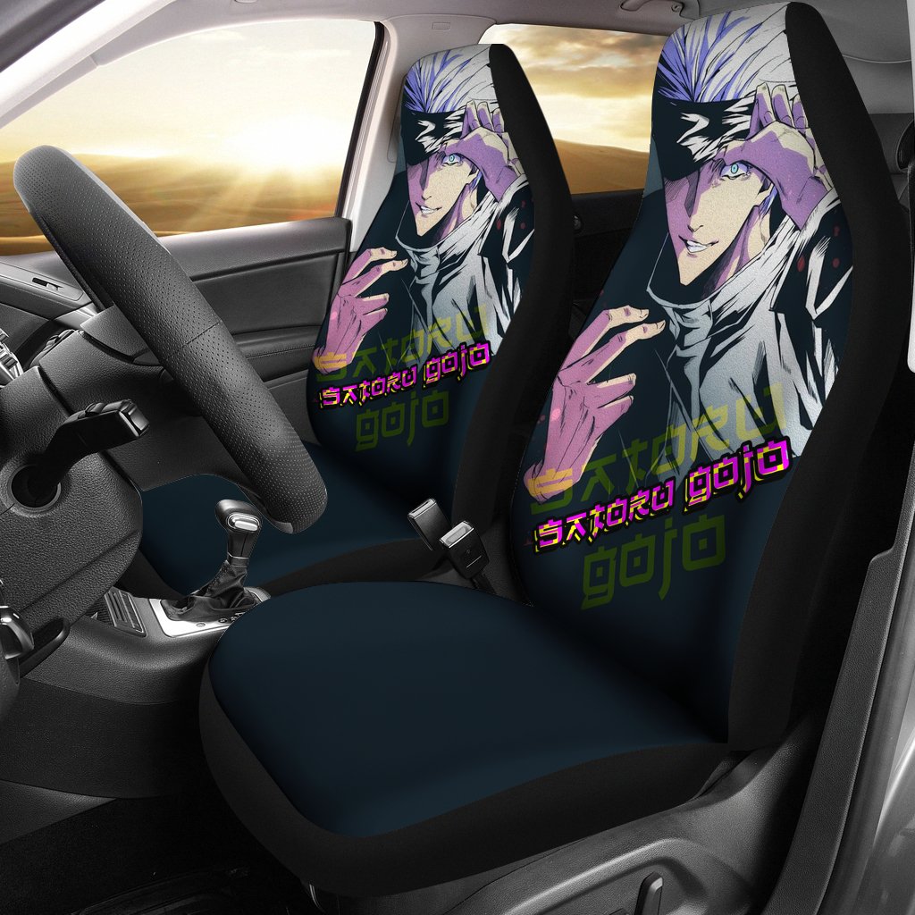 Satoru Gojo Style Jujutsu Kaisen Car Seat Covers Anime Car A - Inspire ...