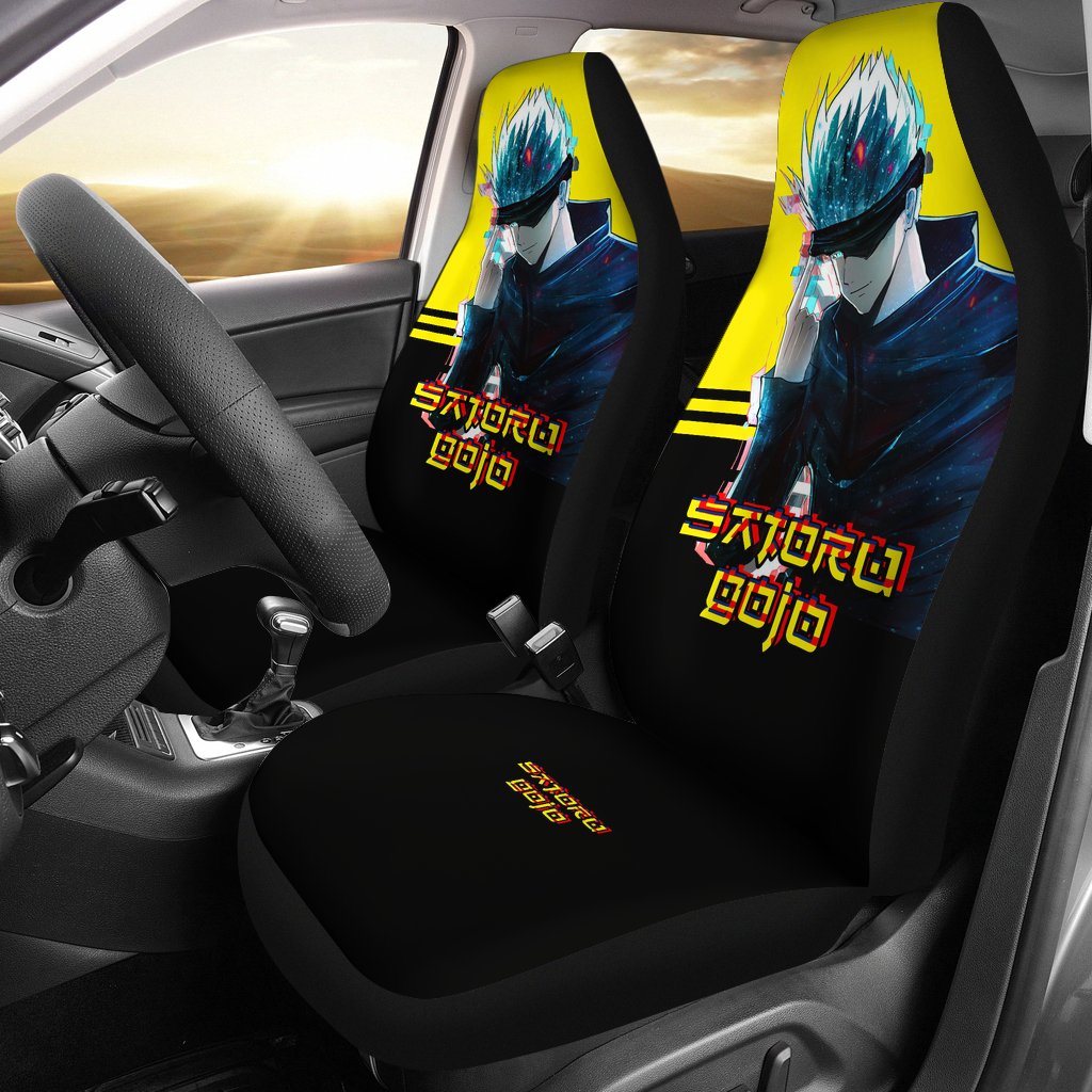 Satoru Gojo Style Jujutsu Kaisen Car Seat Covers Anime Car A | Inspire ...