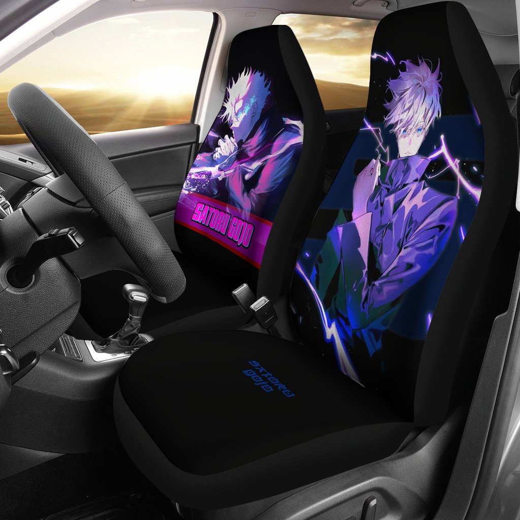 Satoru Gojo Mix Style Jujutsu Kaisen Car Seat Covers Anime C - Inspire ...