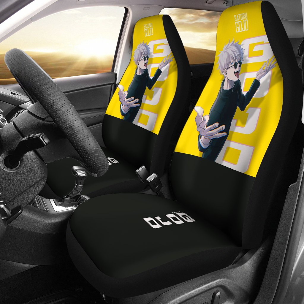 Satoru Gojo Funny Jujutsu Kaisen Car Seat Covers Anime Seat - Inspire ...