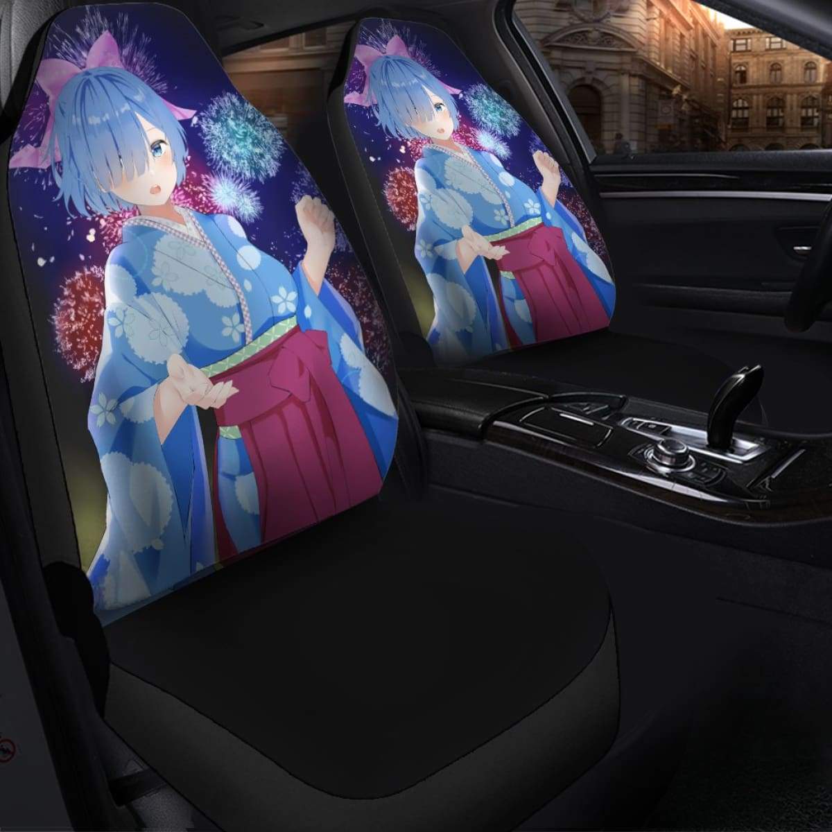 Rem Re_zero Anime Firework Anime 2024 Seat Covers Amazing Gi - Inspire ...