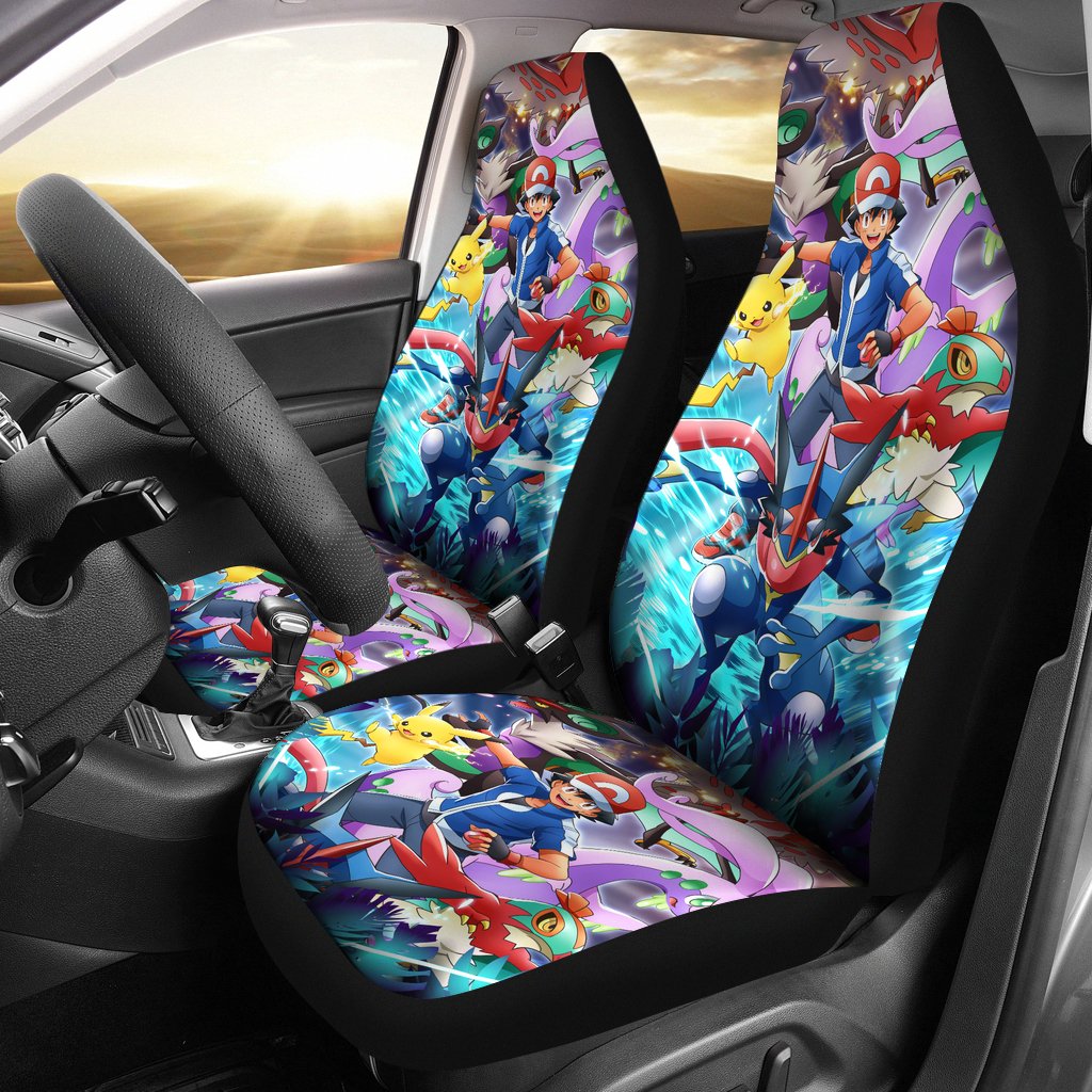 Pokemon Characters Seat Covers Pokemon Anime Car Seat Covers - Inspire ...