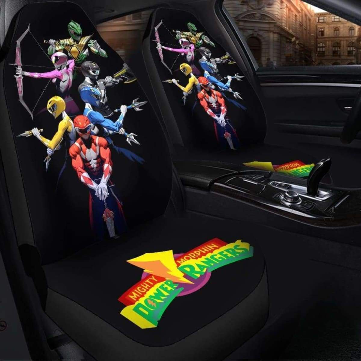 Mighty Morphin Power Rangers Car Seat Covers | Inspire Uplift
