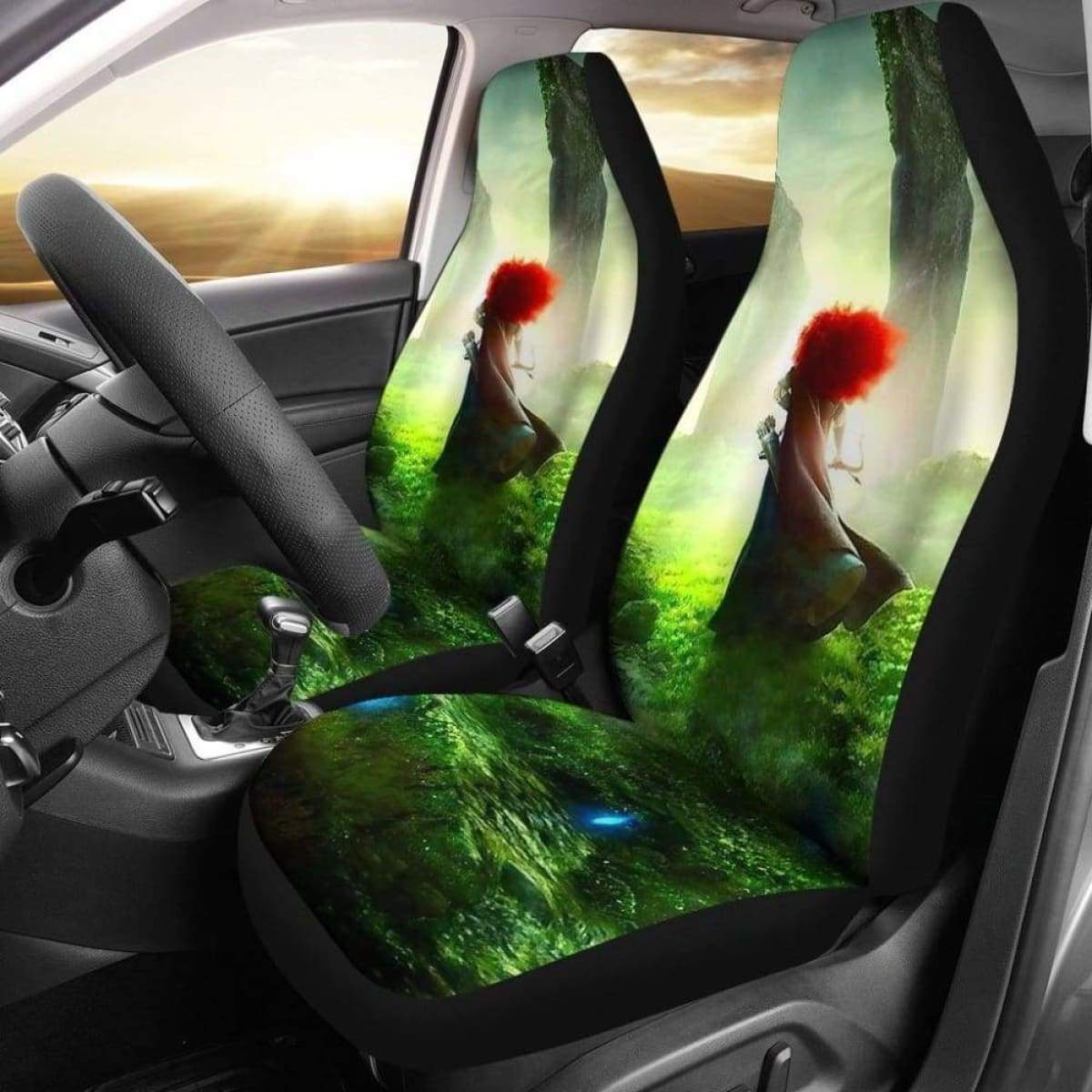 Merida Disney Princess Car Seat Covers Brave Cartoon | Inspire Uplift