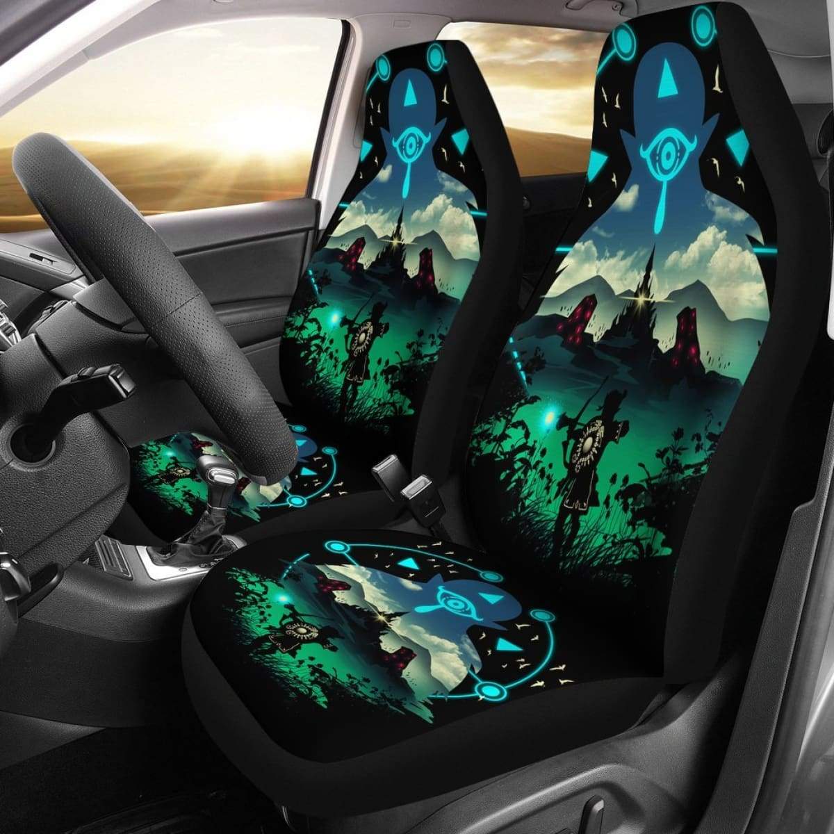 Legend Of Zelda Art Car Seat Covers Games Fan Gift | Inspire Uplift