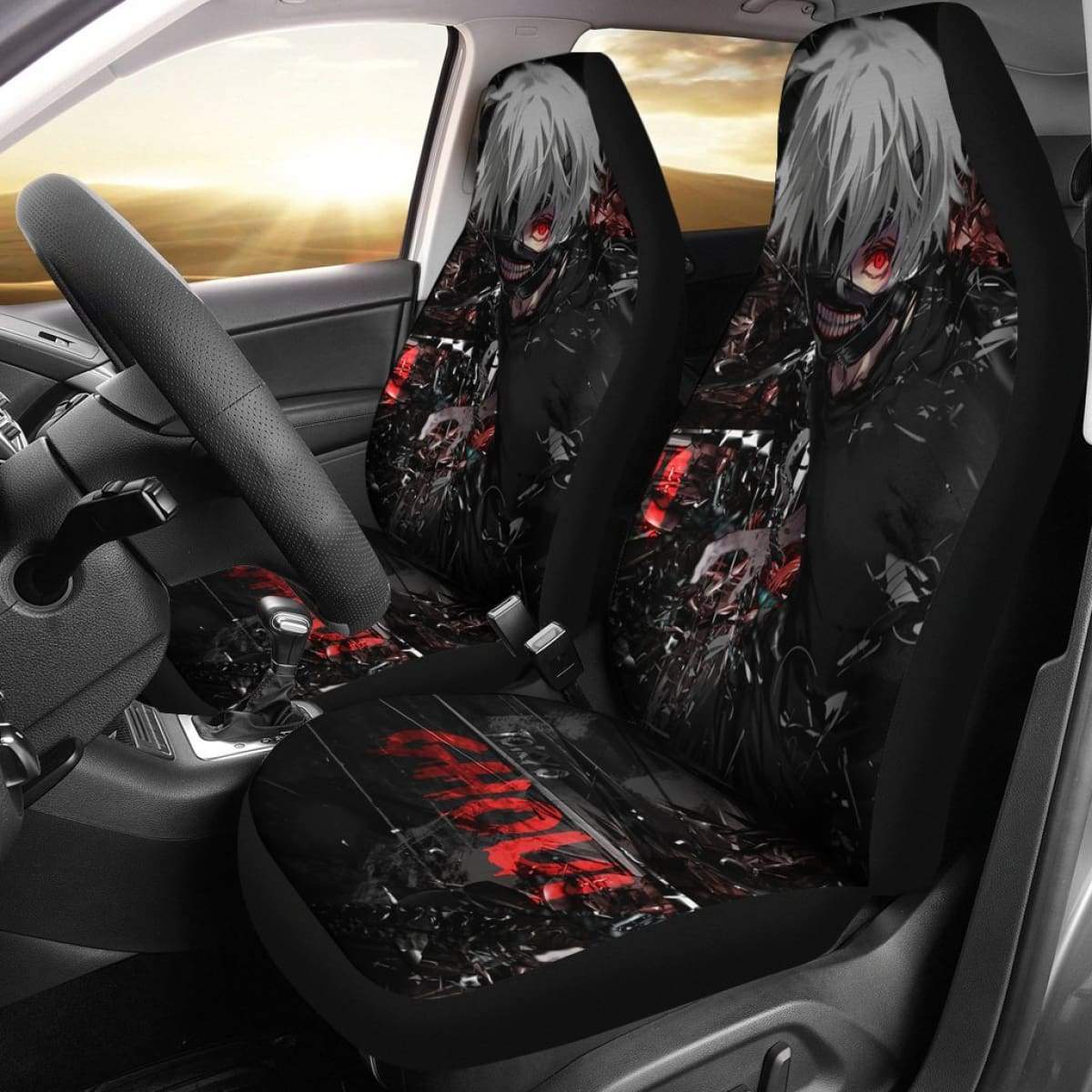 Ken Kaneki Car Seat Covers Tokyo Ghoul Anime Fan Gift | Inspire Uplift