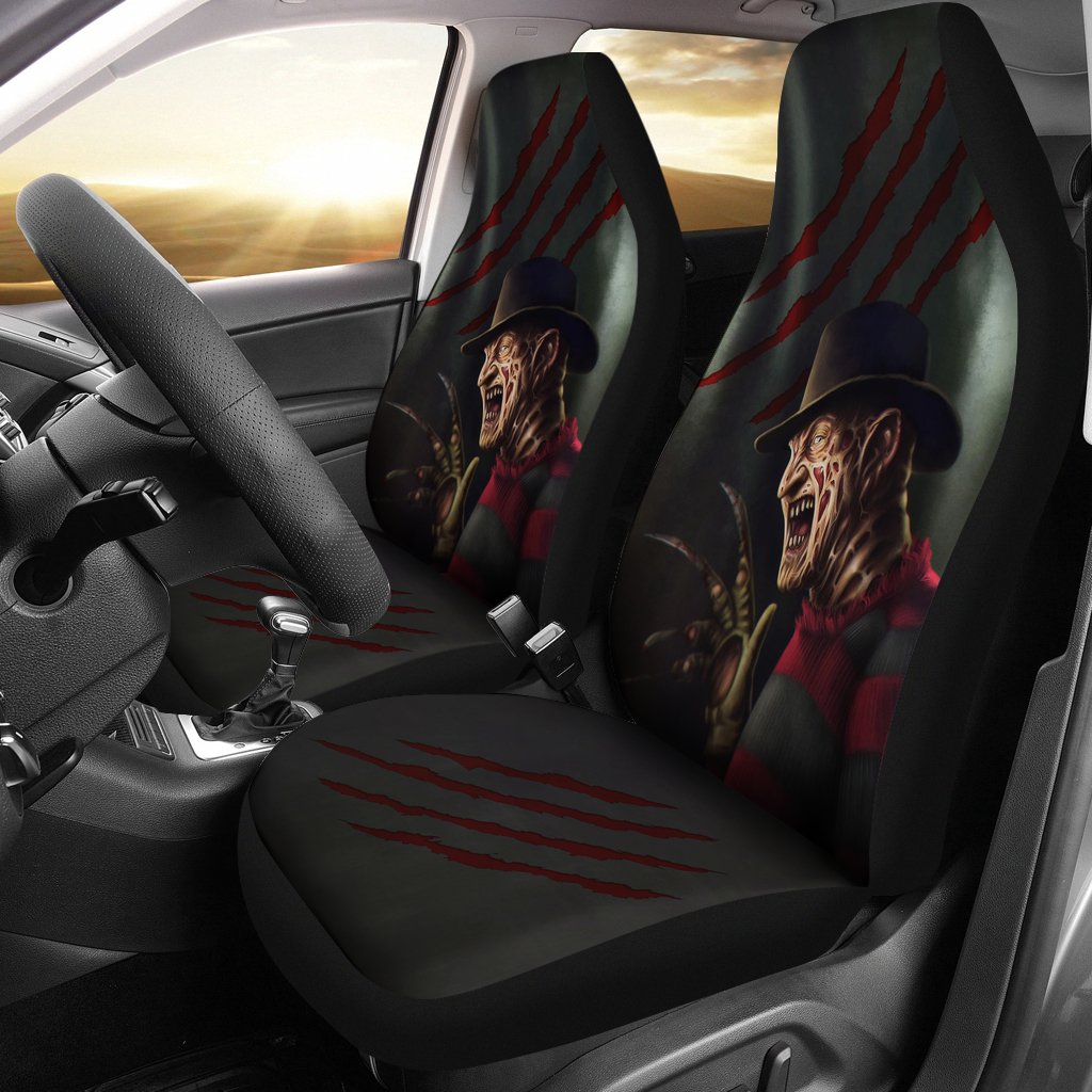 Horror Movie Car Seat Covers | Freddy Krueger Laughing Blood | Inspire ...