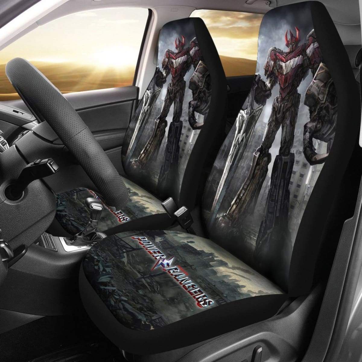 Megazord Battle Saban's Power Rangers Car Seat Covers | Inspire Uplift