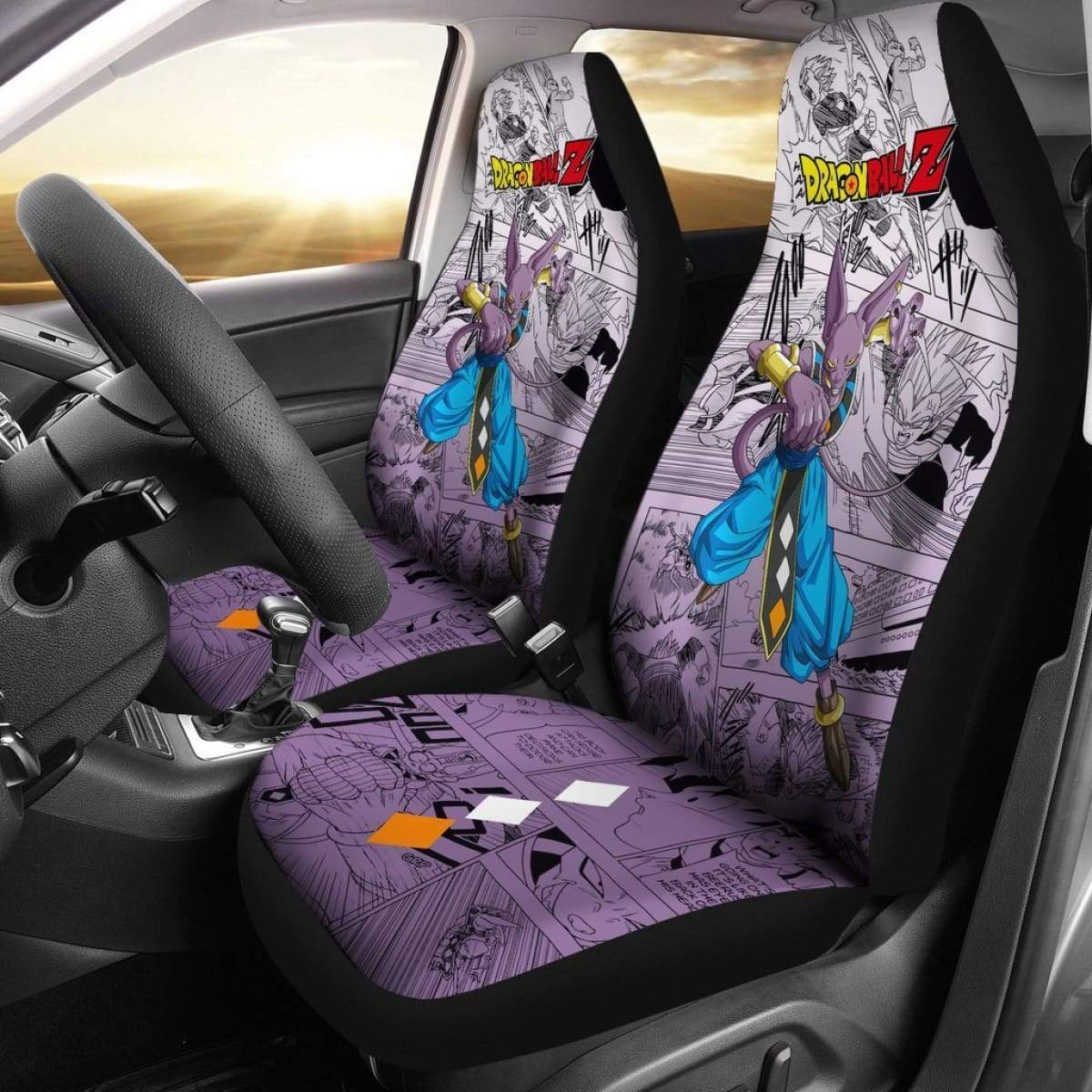 Beerus Characters Dragon Ball Z Car Seat Covers Manga Mixed - Inspire ...