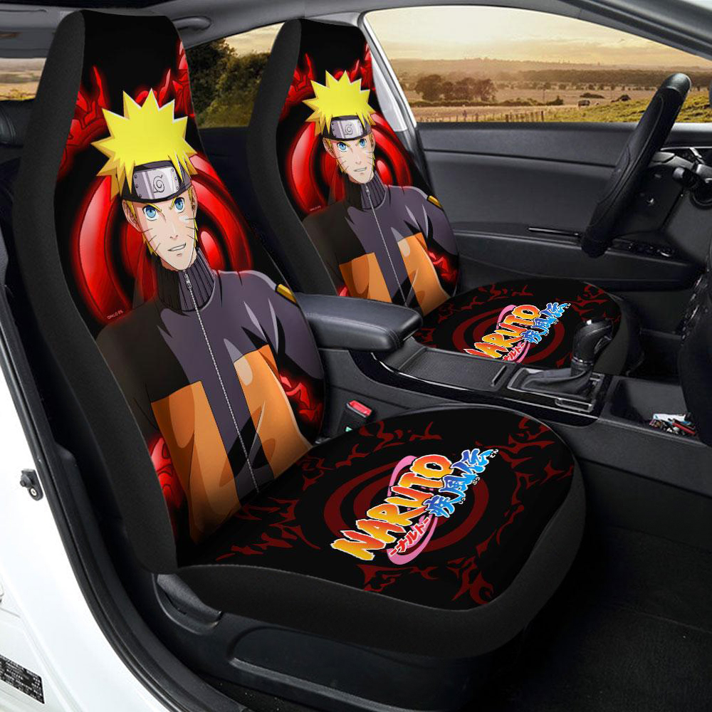 Naruto Car Seat Covers Custom Kurama Mode Naruto Anime Car A | Inspire ...