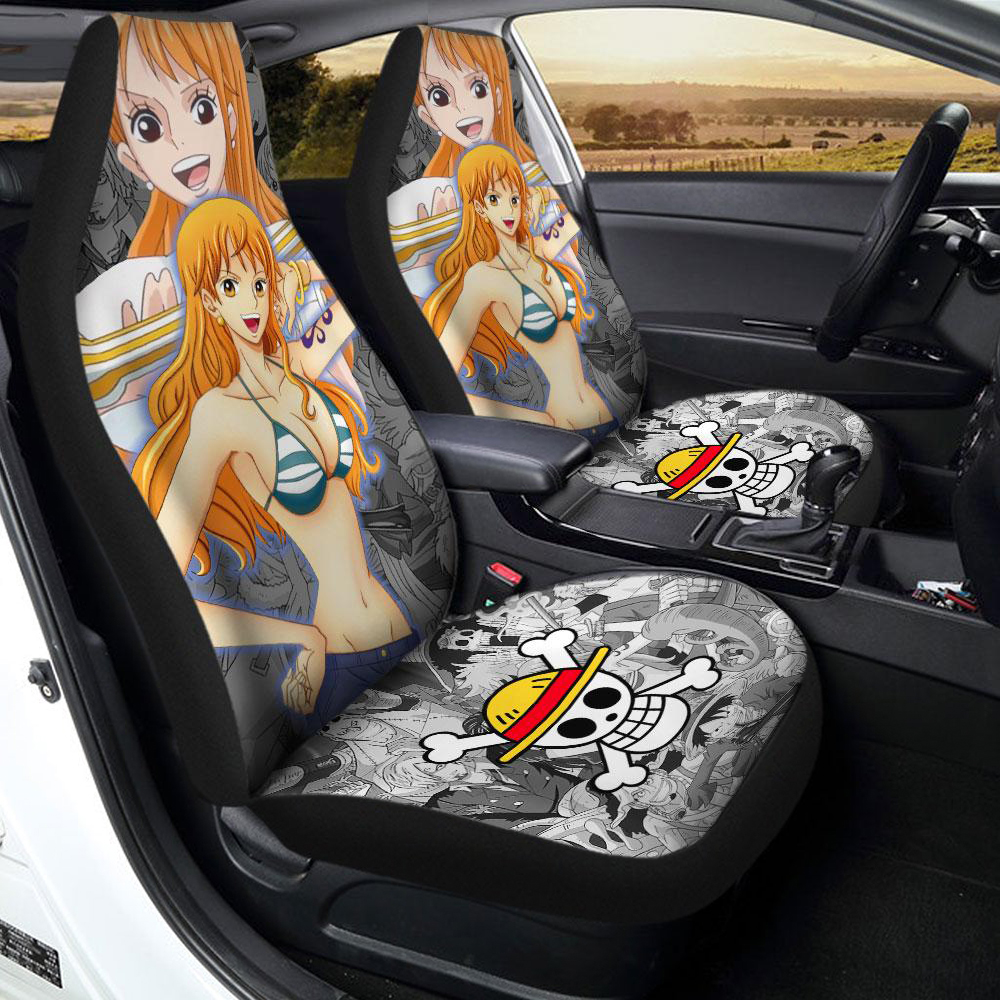 Nami Car Seat Covers Custom One Piece Anime Car Interior Acc | Inspire ...