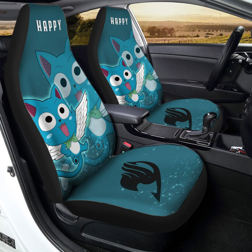 Happy Car Seat Covers Custom Fairy Tail Anime Car Accessorie | Inspire ...