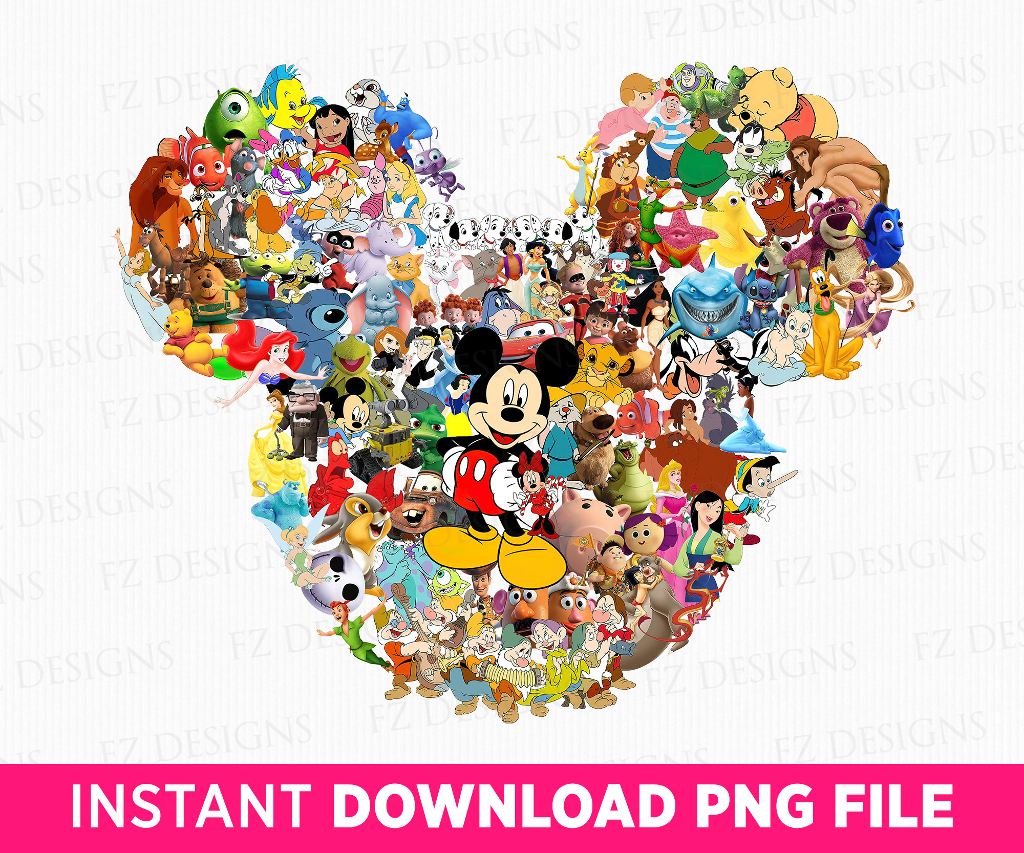 Collage Mouse Characters, Mouse Head Multi Characters Png, M | Inspire ...