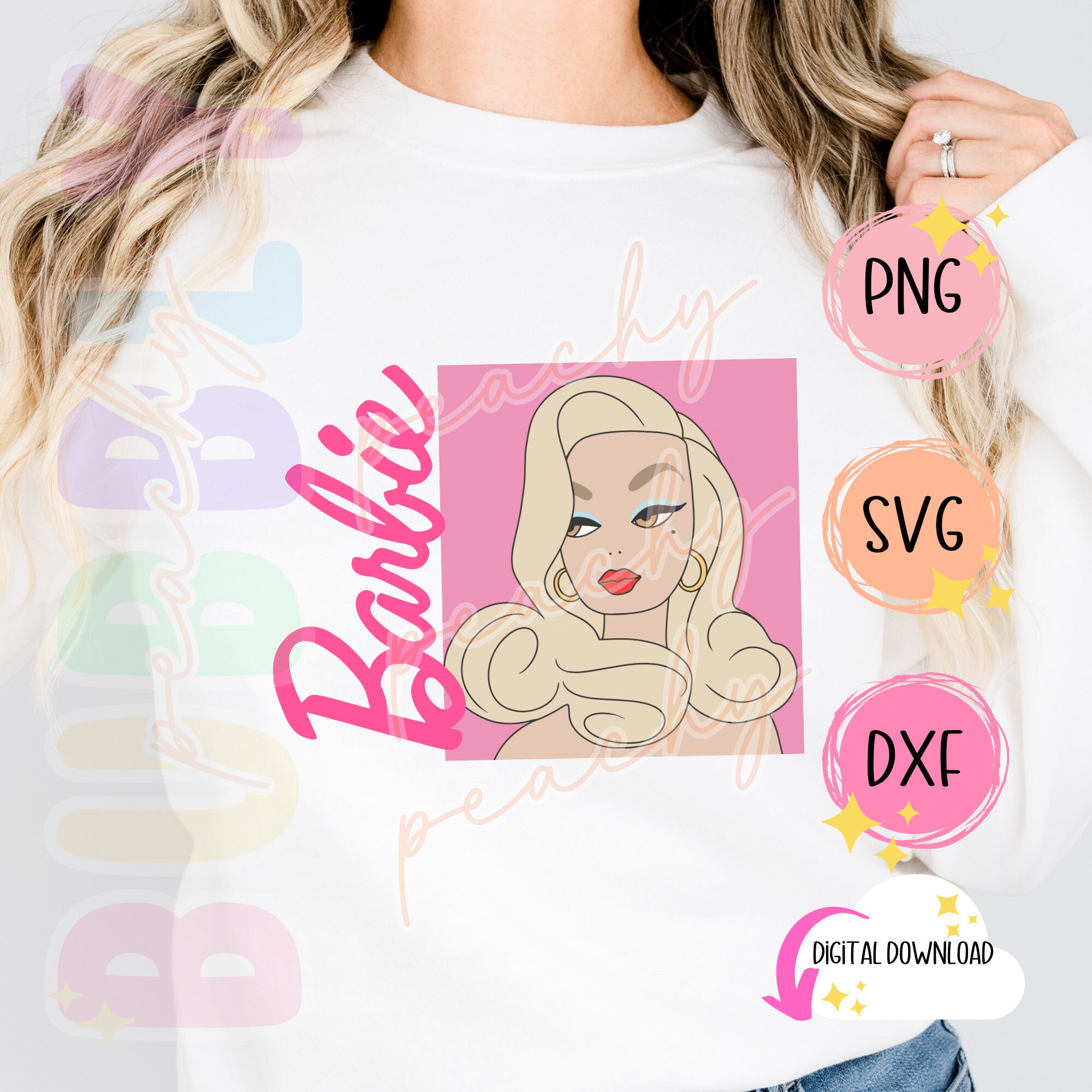 Barbie, Vintage Era, Retro, Customize Barbie - SVG,DXF, PNG, | Inspire ...