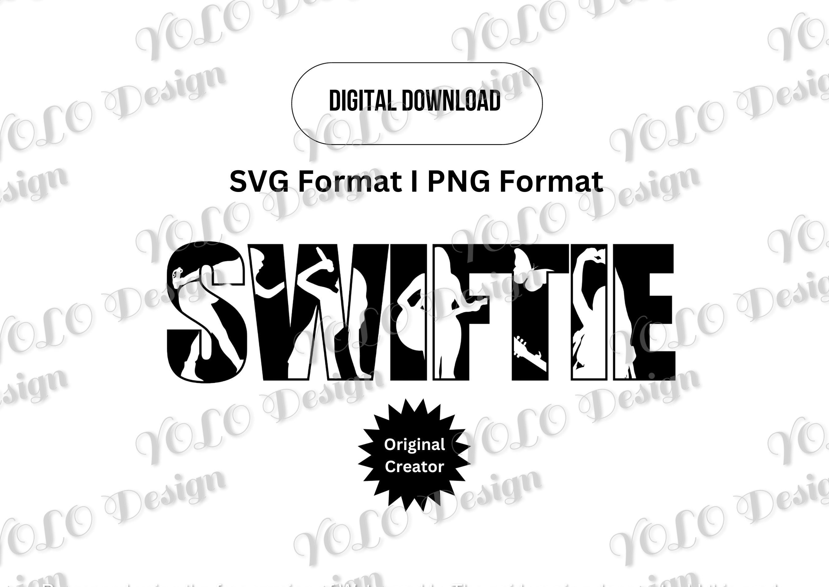 Swiftie Silhouette svg and png, Taylor Swiftie Album Titles, | Inspire ...