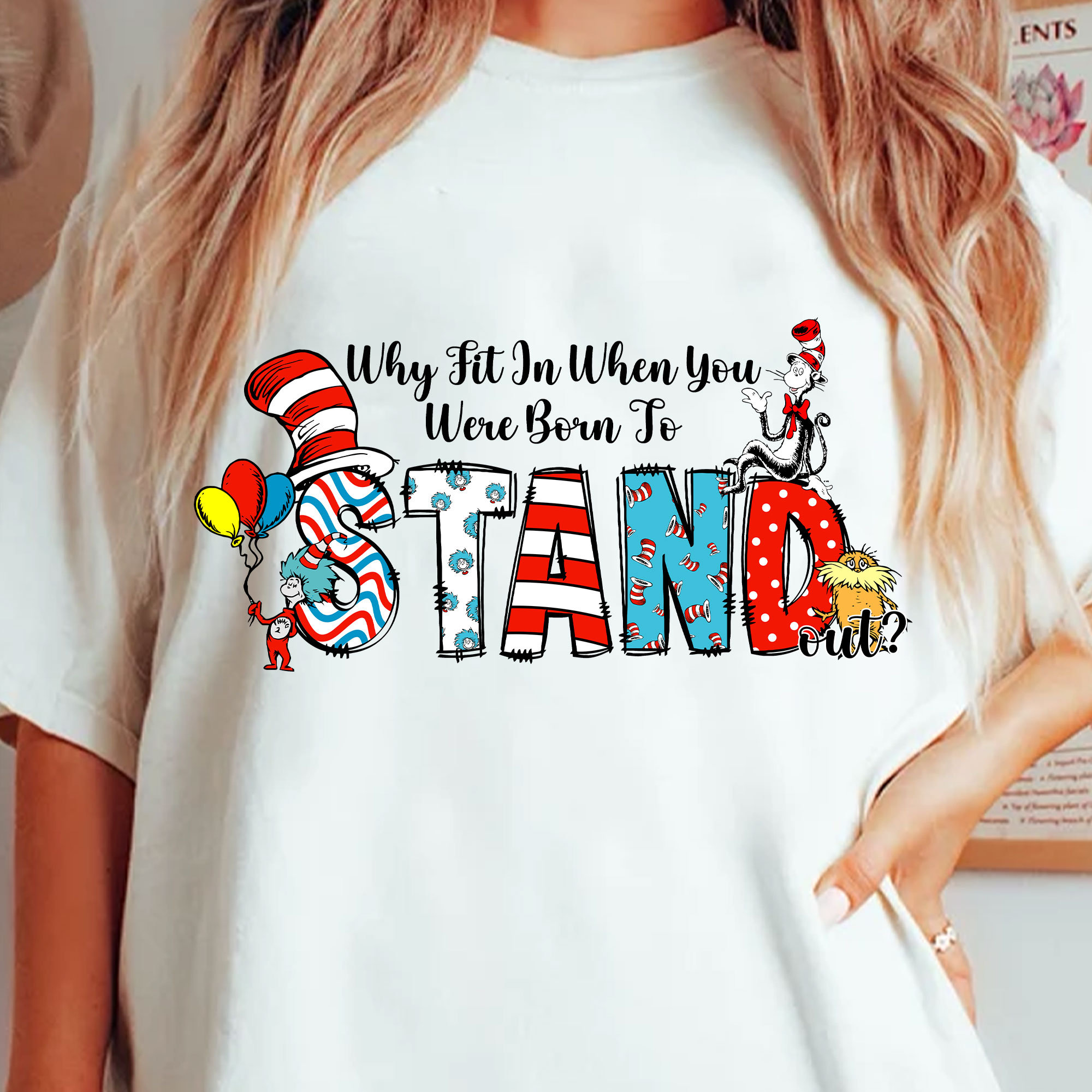 Why Fit In When You Were Born To Stand Png, Dr. Seuss Png, T | Inspire ...