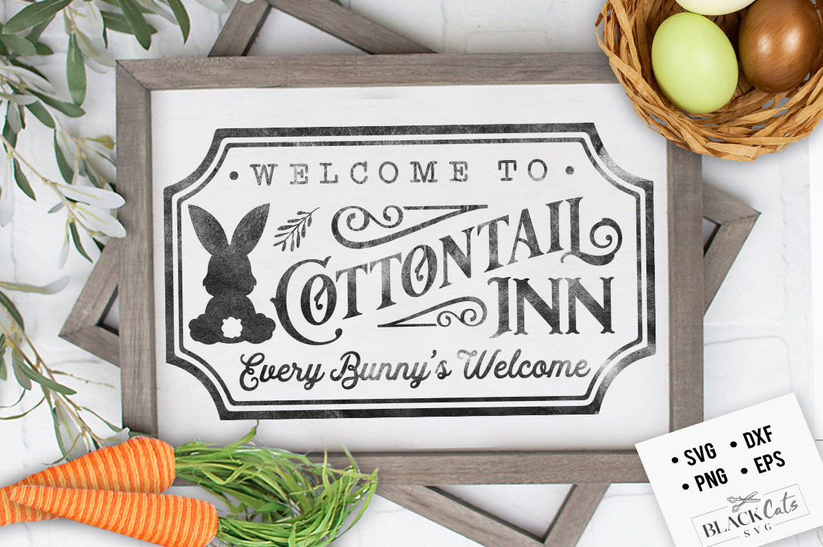 Cottontail Inn SVG, Easter SVG, Bed and Breakfast SVG, East | Inspire ...