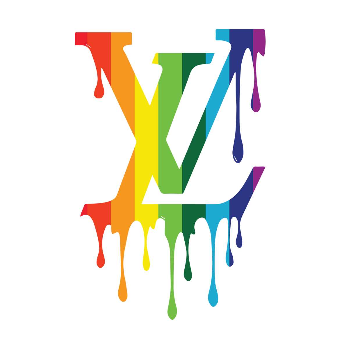 Louis Vuitton Rainbow Logo Svg | Inspire Uplift