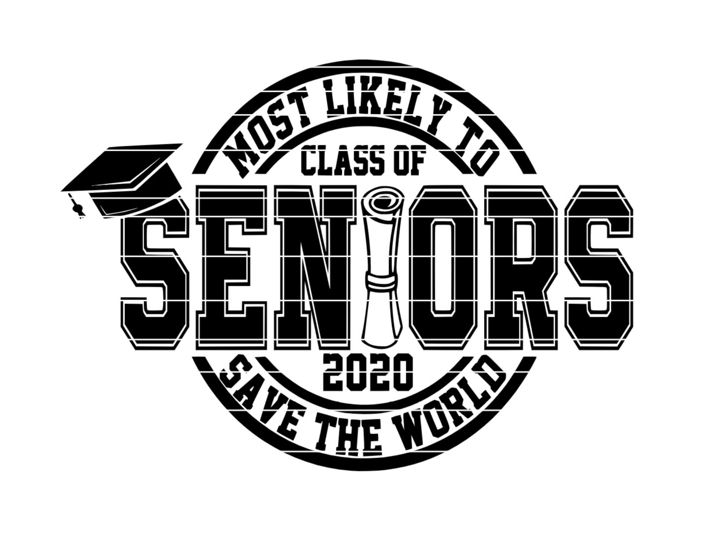 Seniors Class of 2020 Graduation SVG cut file with cap and d | Inspire ...