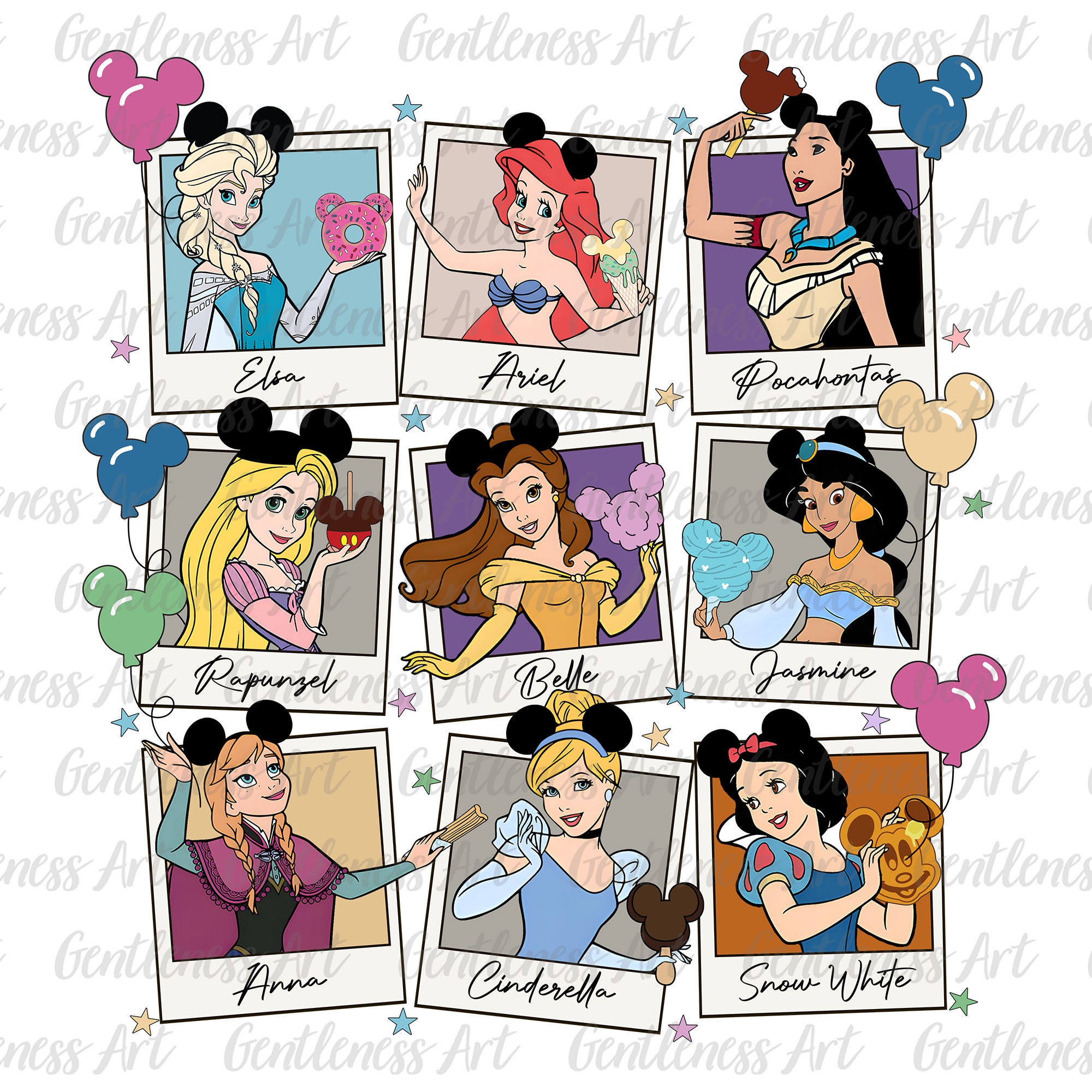 Princesses Png, Vintage Princess Png, Vacay Mode Png, Family - Inspire ...