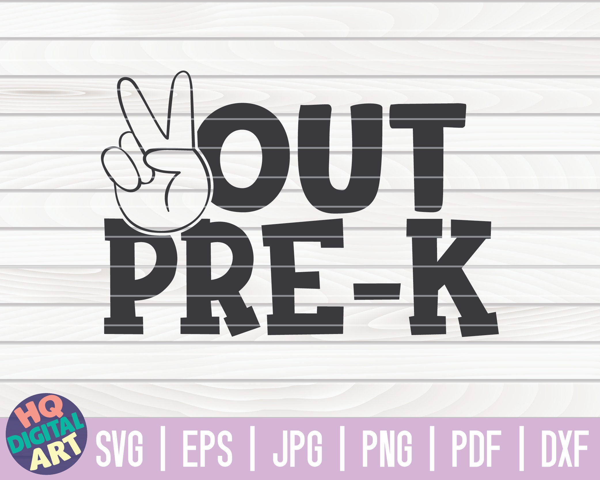 Peace out pre-k SVG, Last day of school quote, Cut File, cli | Inspire ...
