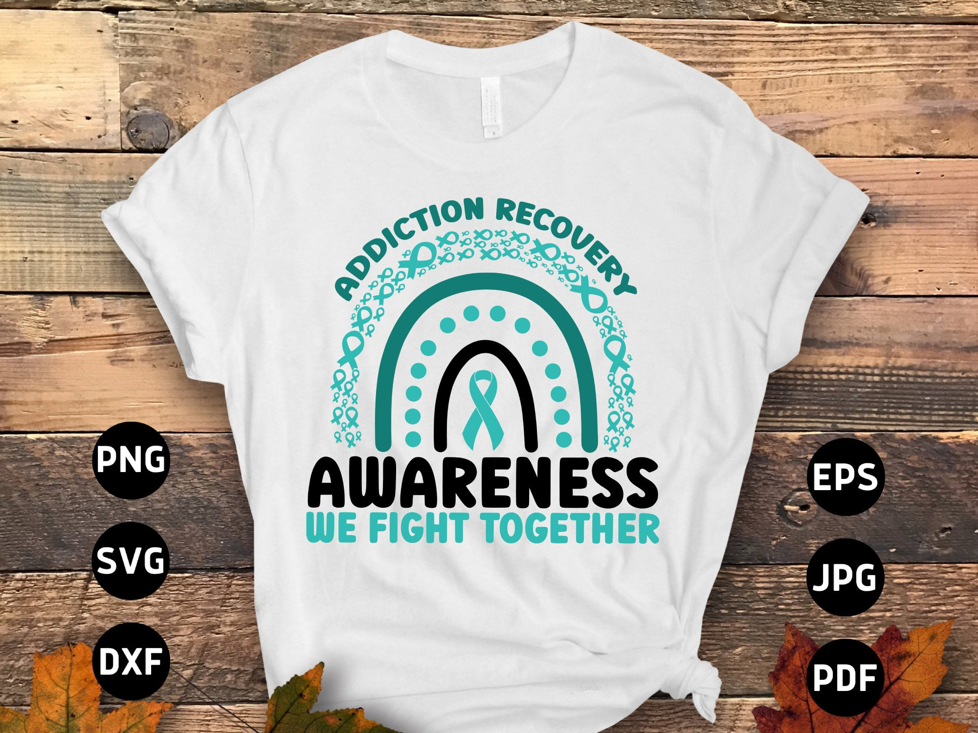 Addiction Recovery Awareness Svg Png, We Fight Together Svg, | Inspire ...