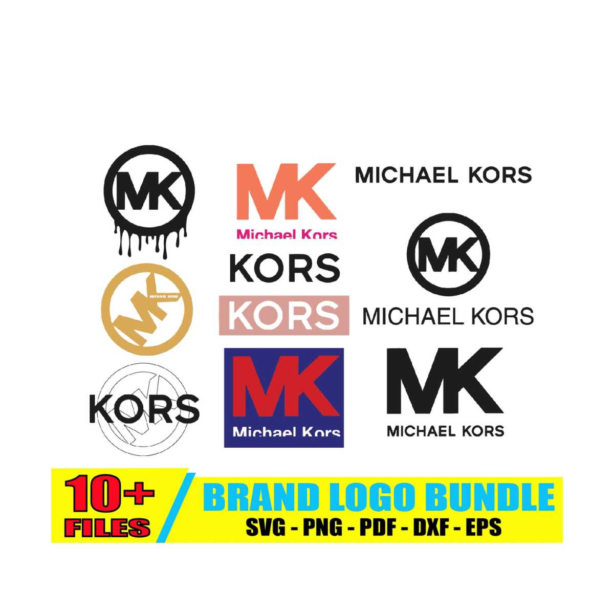 Michael Kors Logo Bundle Svg, MK Logo Svg - Inspire Uplift