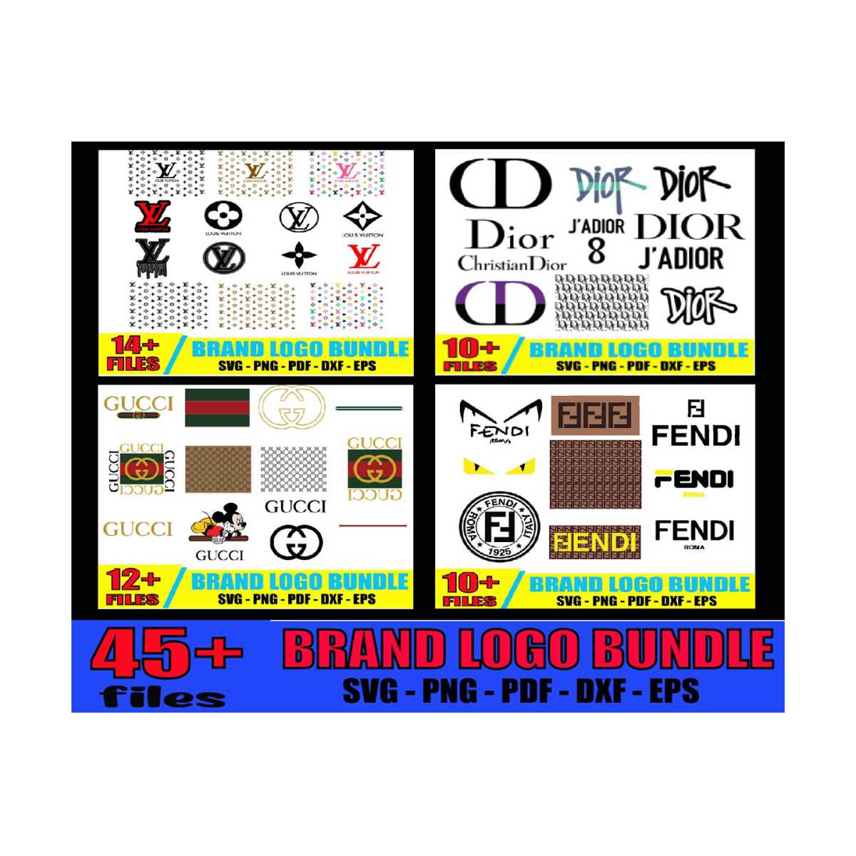 Famous Brand Logo Bundle Svg, Logo Bundle Svg | Inspire Uplift