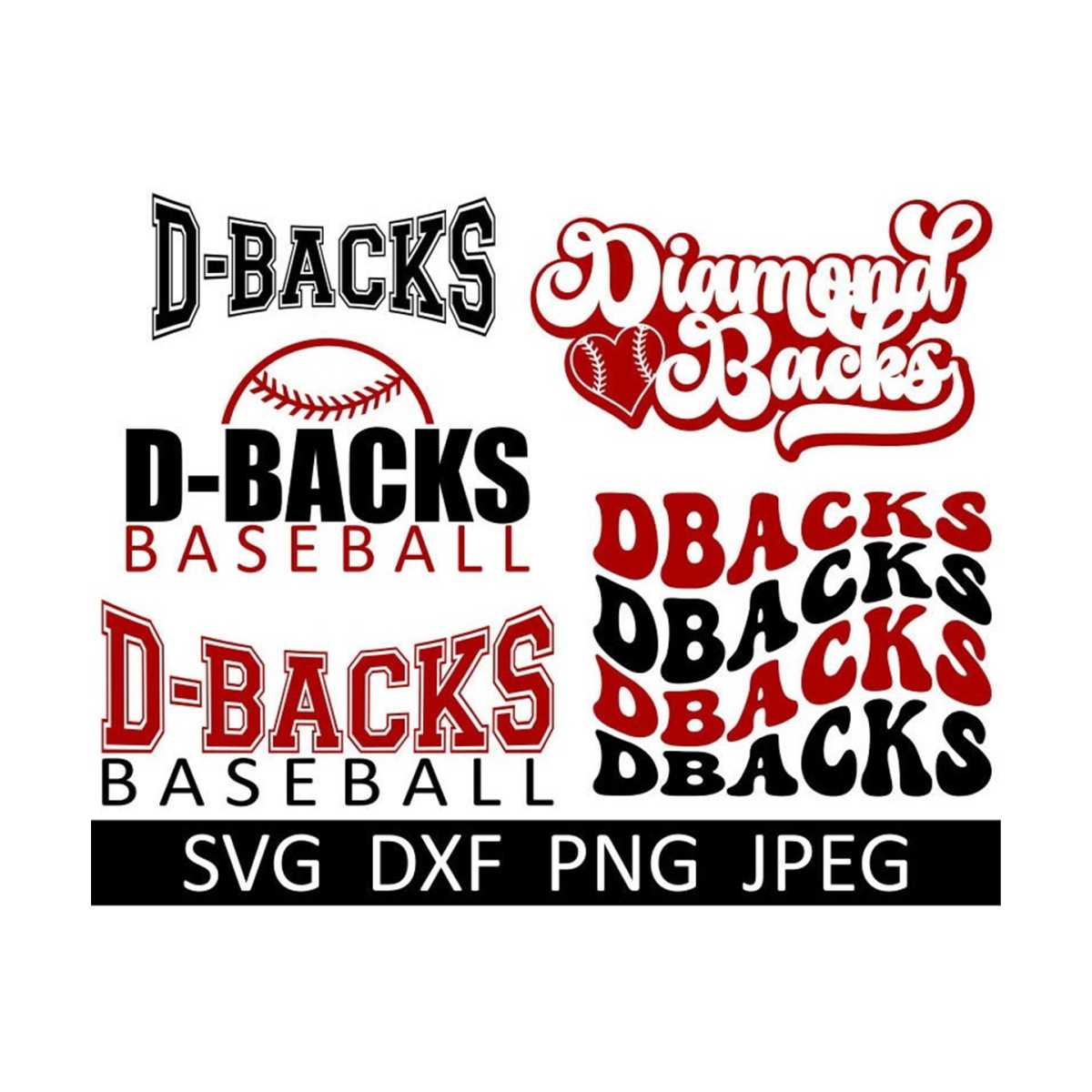 Baseball SVG Bundle, Baseball PNG, Wavy, Retro, Digital Down | Inspire ...