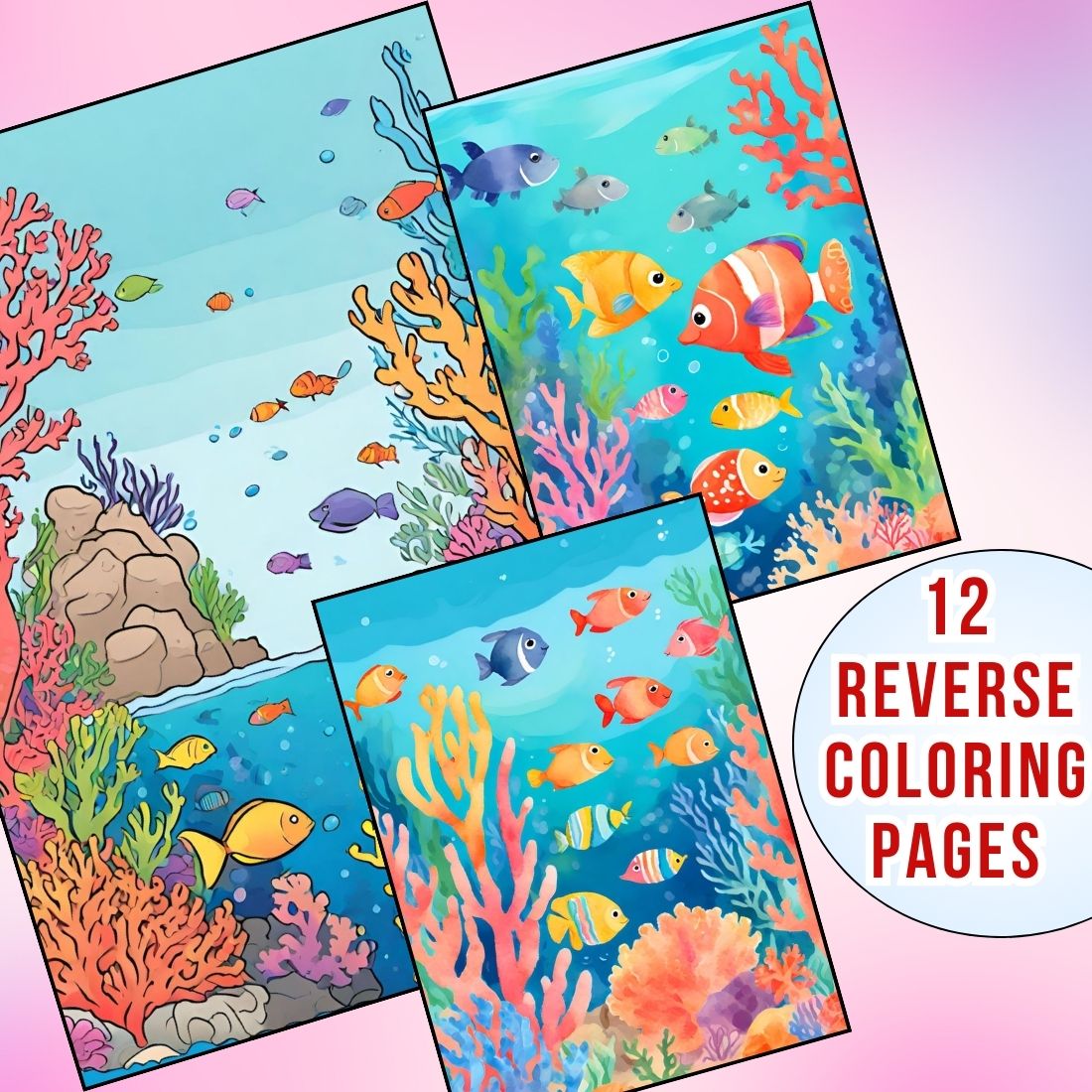 12 Fun & Educational Reverse Coloring Pages of Enchanting Se - Inspire ...