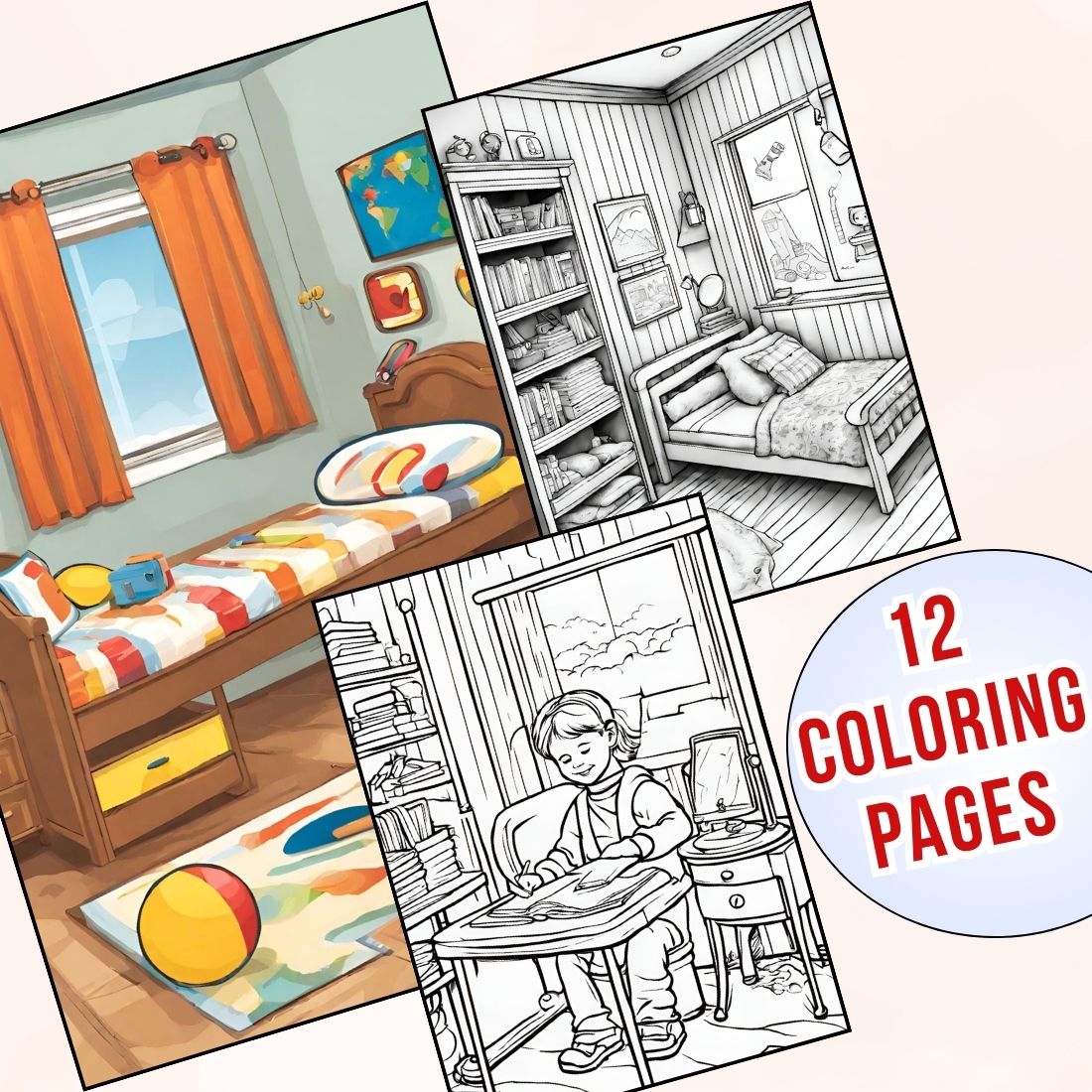 Let Creativity Blossom! Kids Room Coloring Pages for Family | Inspire ...